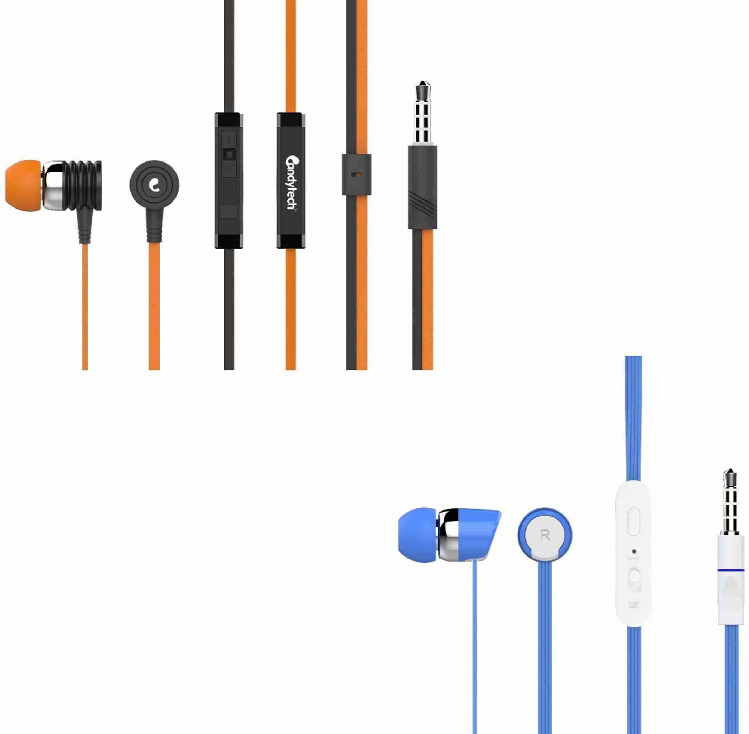 Candytech Stereo Dynamic Handsfree Gaming Wired Earphones Combo HF-S-40 ...