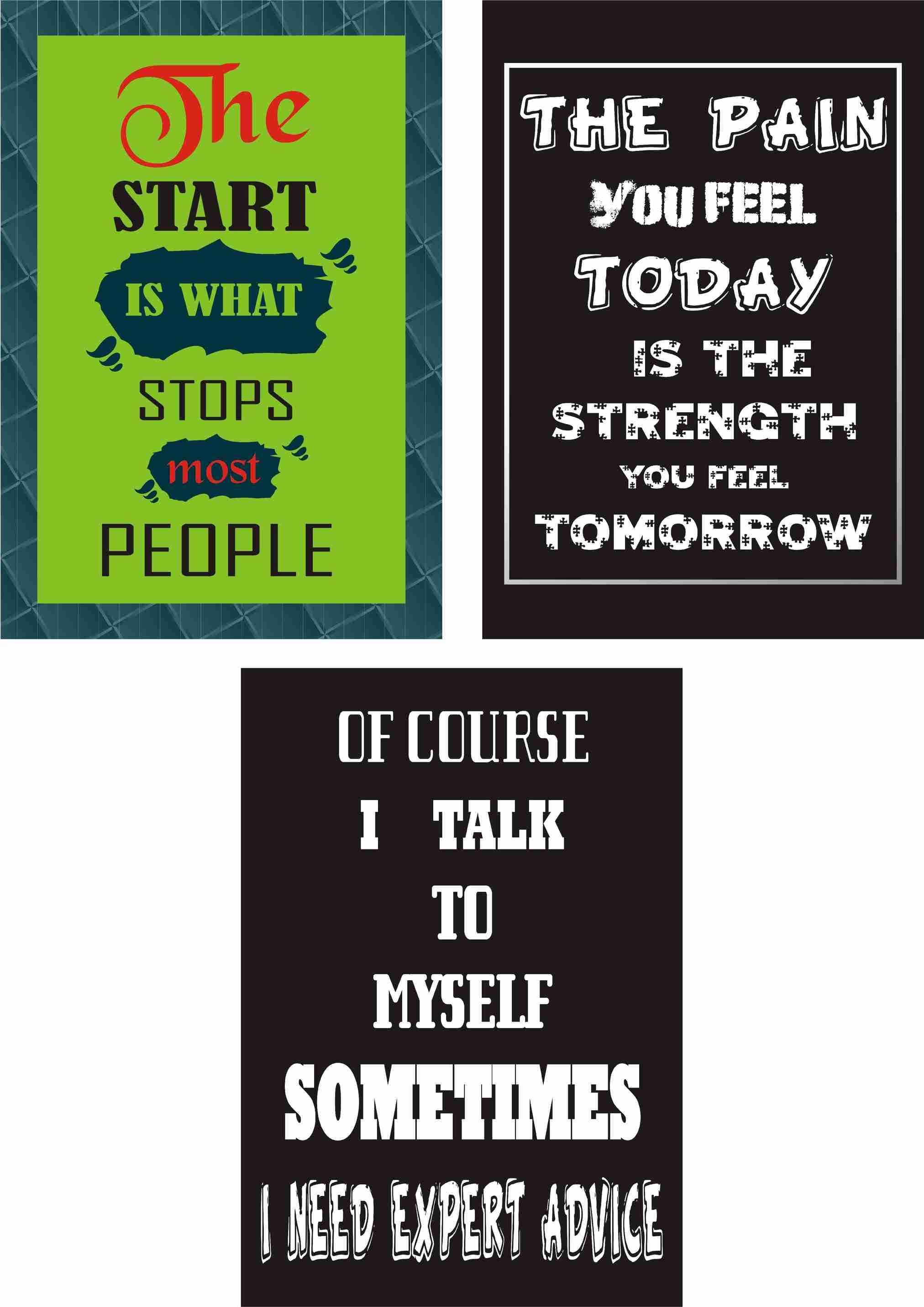Motivational/Inspirational Quote Poster For Office/Study Room-Posters ...
