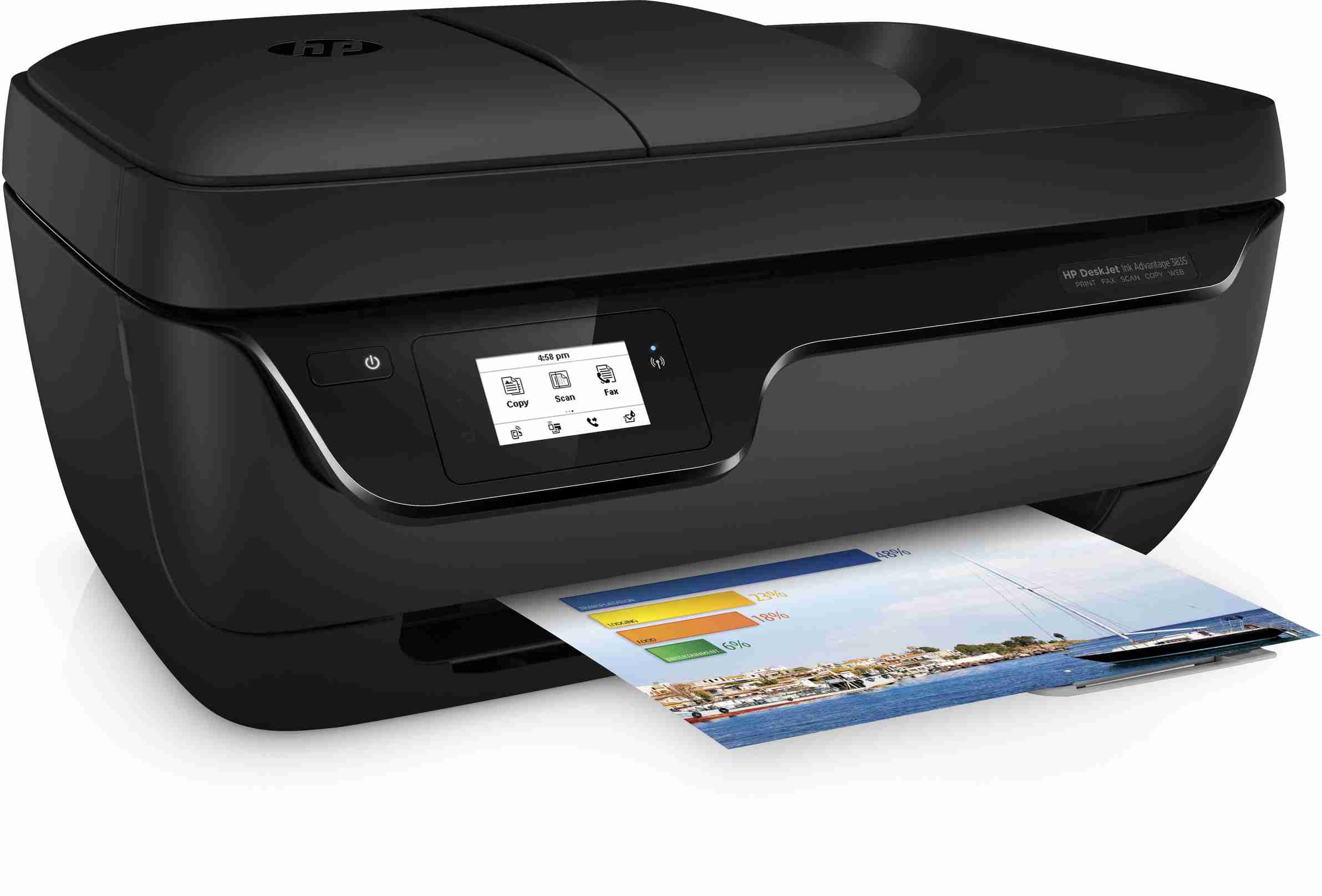 HP DeskJet Ink Advantage 3835 All-in-One Multi-function WiFi Color ...