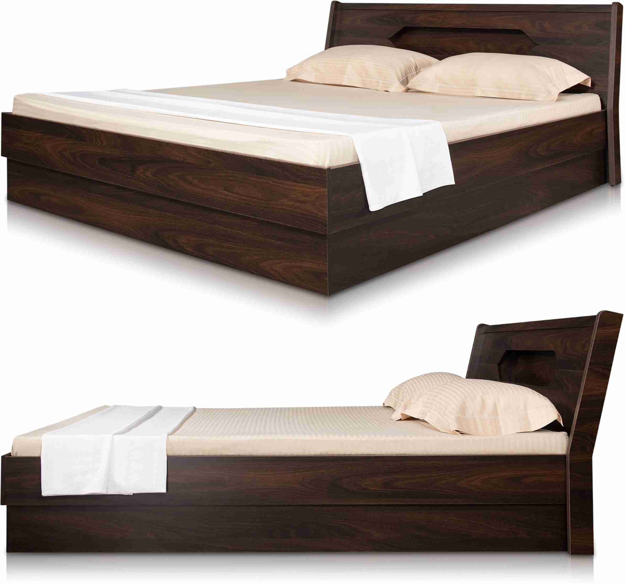 Zuari Florence Engineered Wood Queen Box Bed, 203.2 cm x 157.48 cm (6. ...
