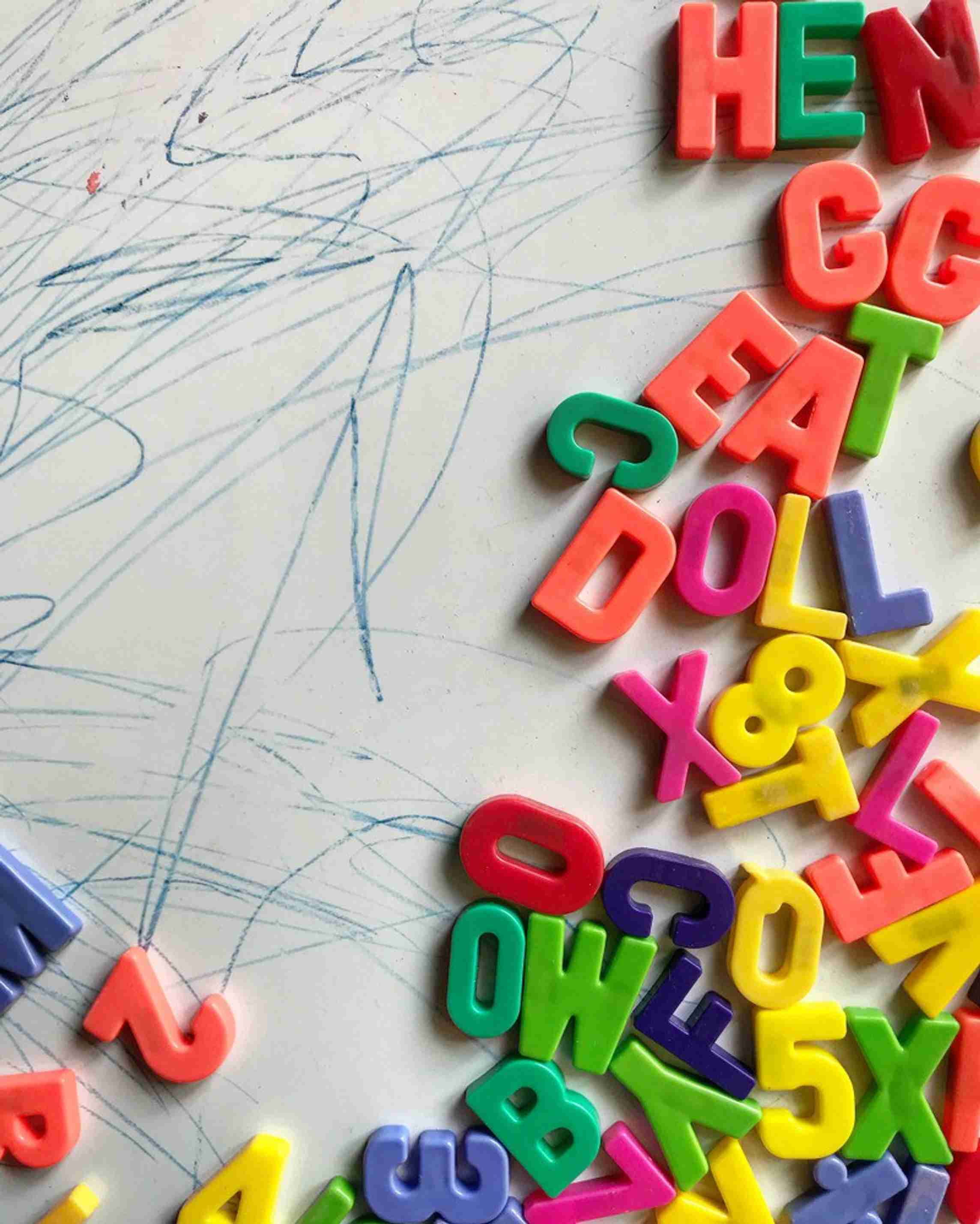 KD english alphabet wih numbers Sticker Poster Paper Print ...