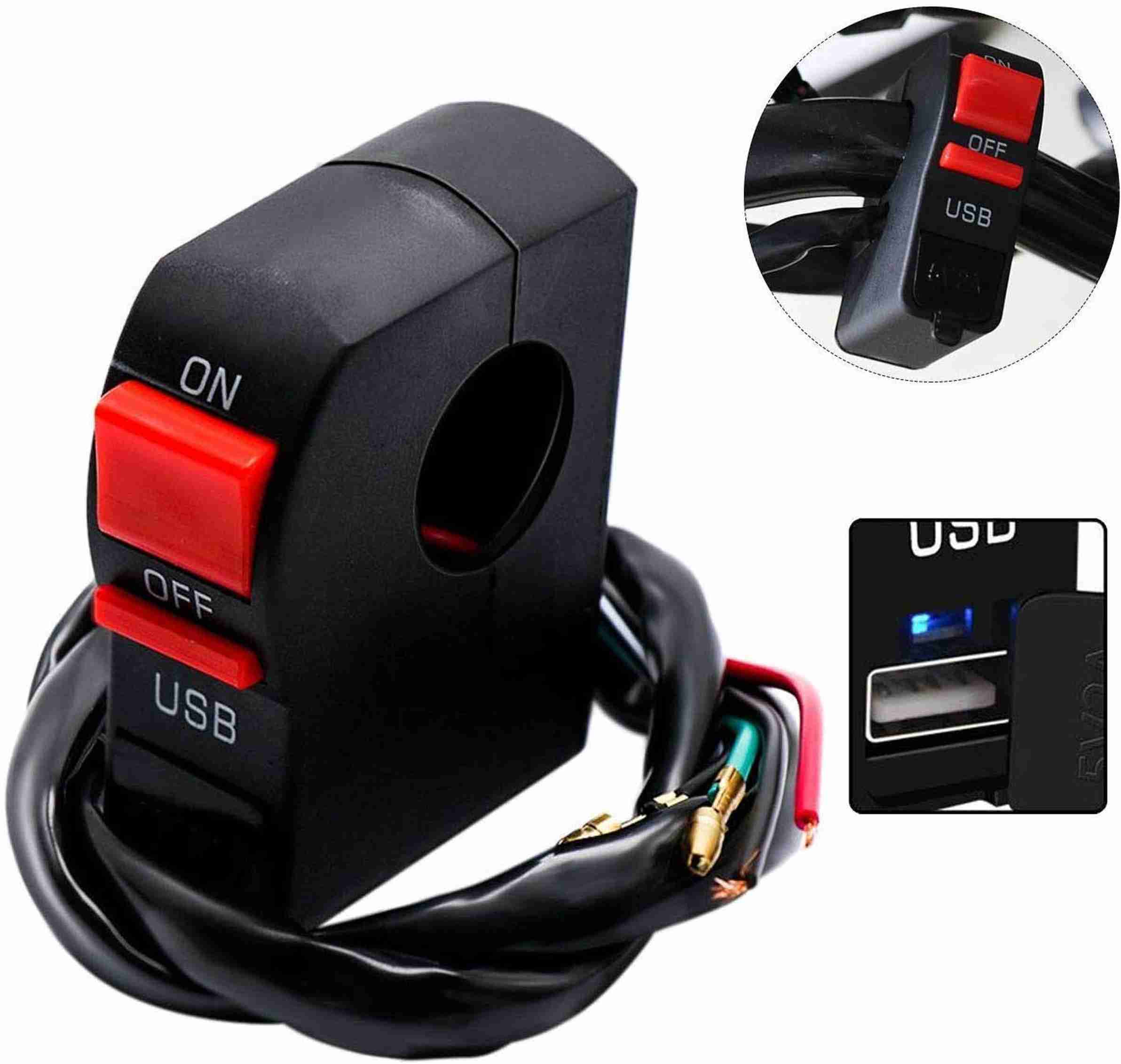 Aayatouch Universal Handlebar Light Switch Motorcycle Headlight Switch ...