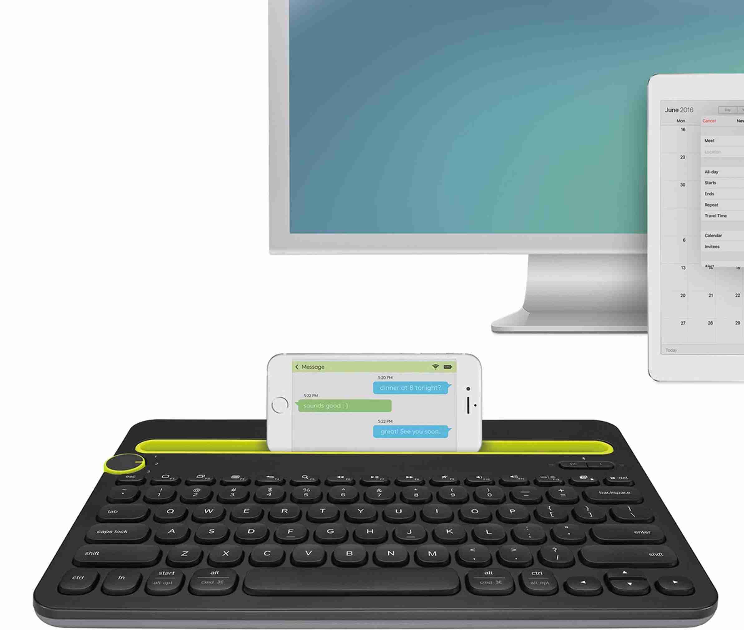 Logitech K480 Multidevice Bluetooth Tablet Keyboard - Logitech ...