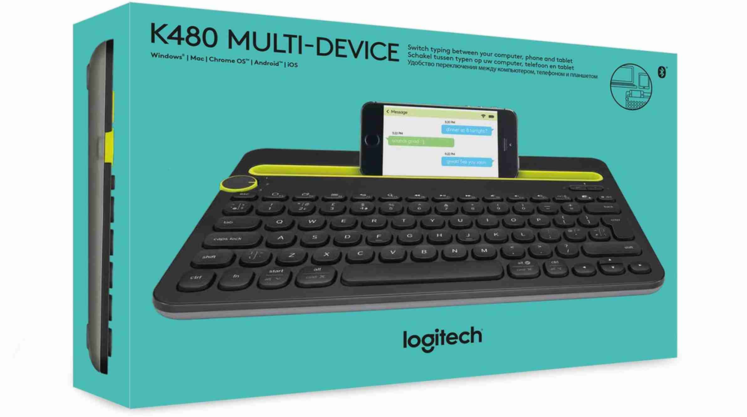 Logitech K480 Multidevice Bluetooth Tablet Keyboard - Logitech ...