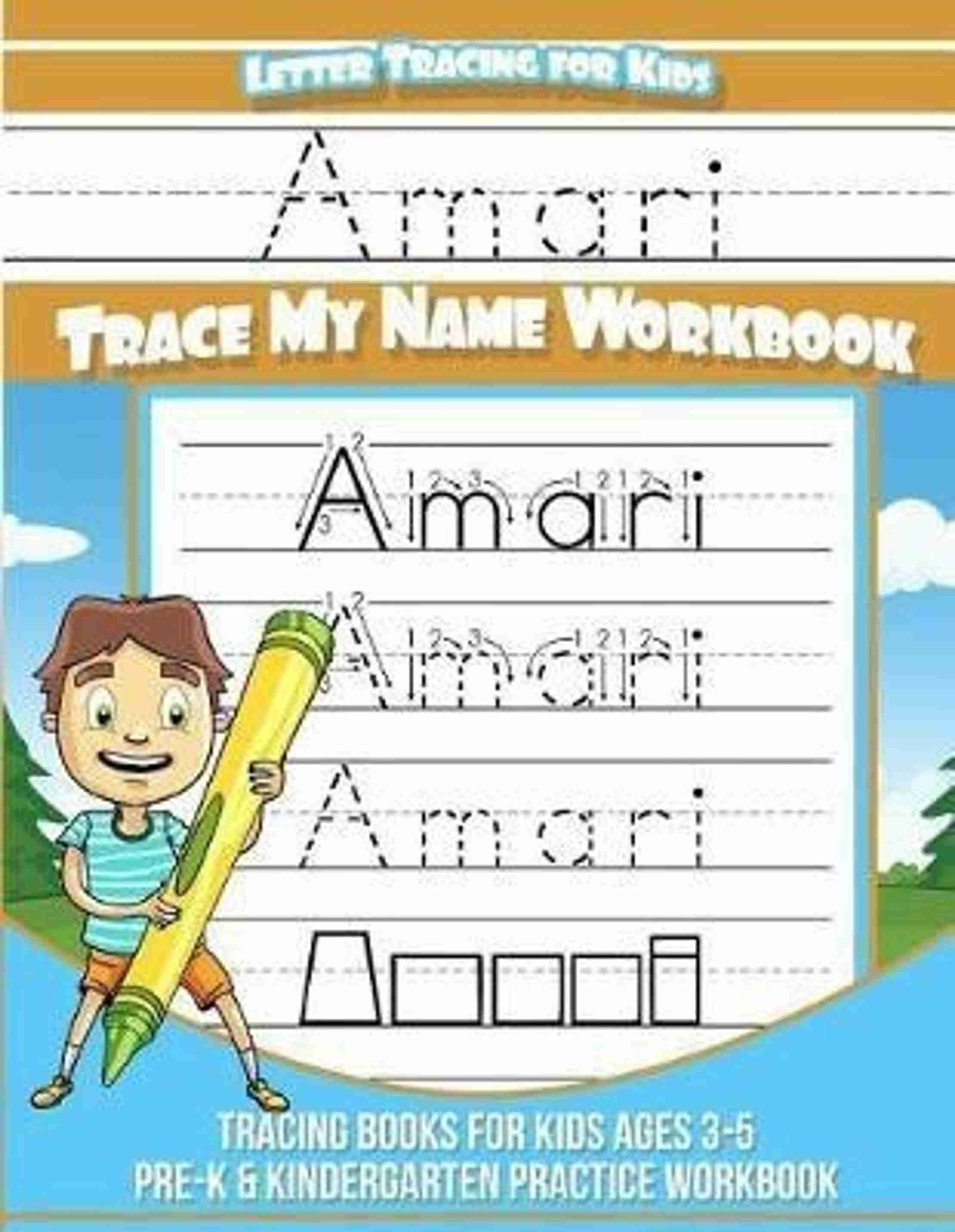 Amari Letter Tracing for Kids Trace My Name Workbook: Buy Amari Letter ...