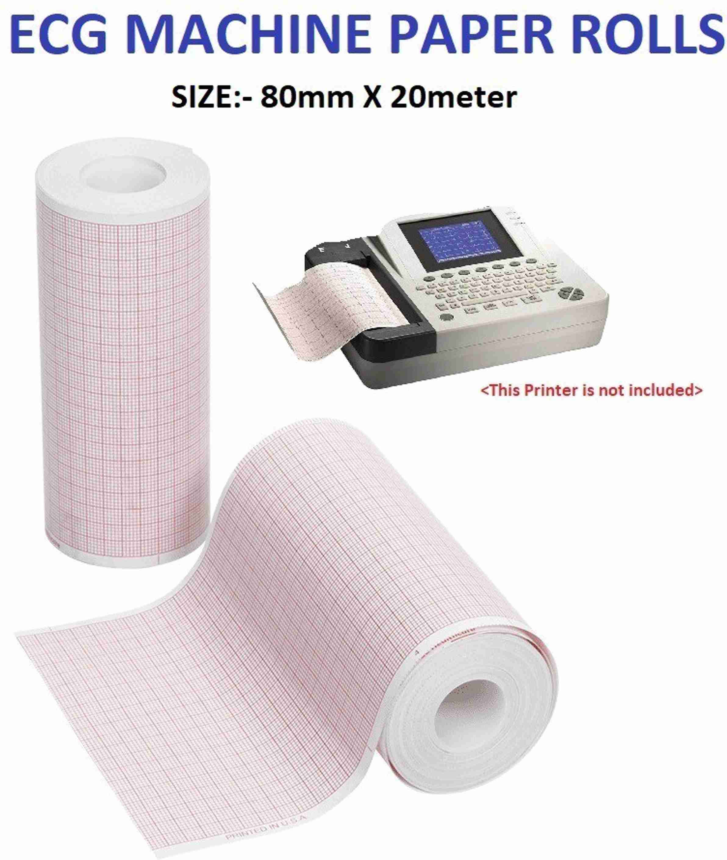 Flipkart.com | REALON 1 80mm*20 Meter BPL 6208 ECG Thermal Paper roll ...