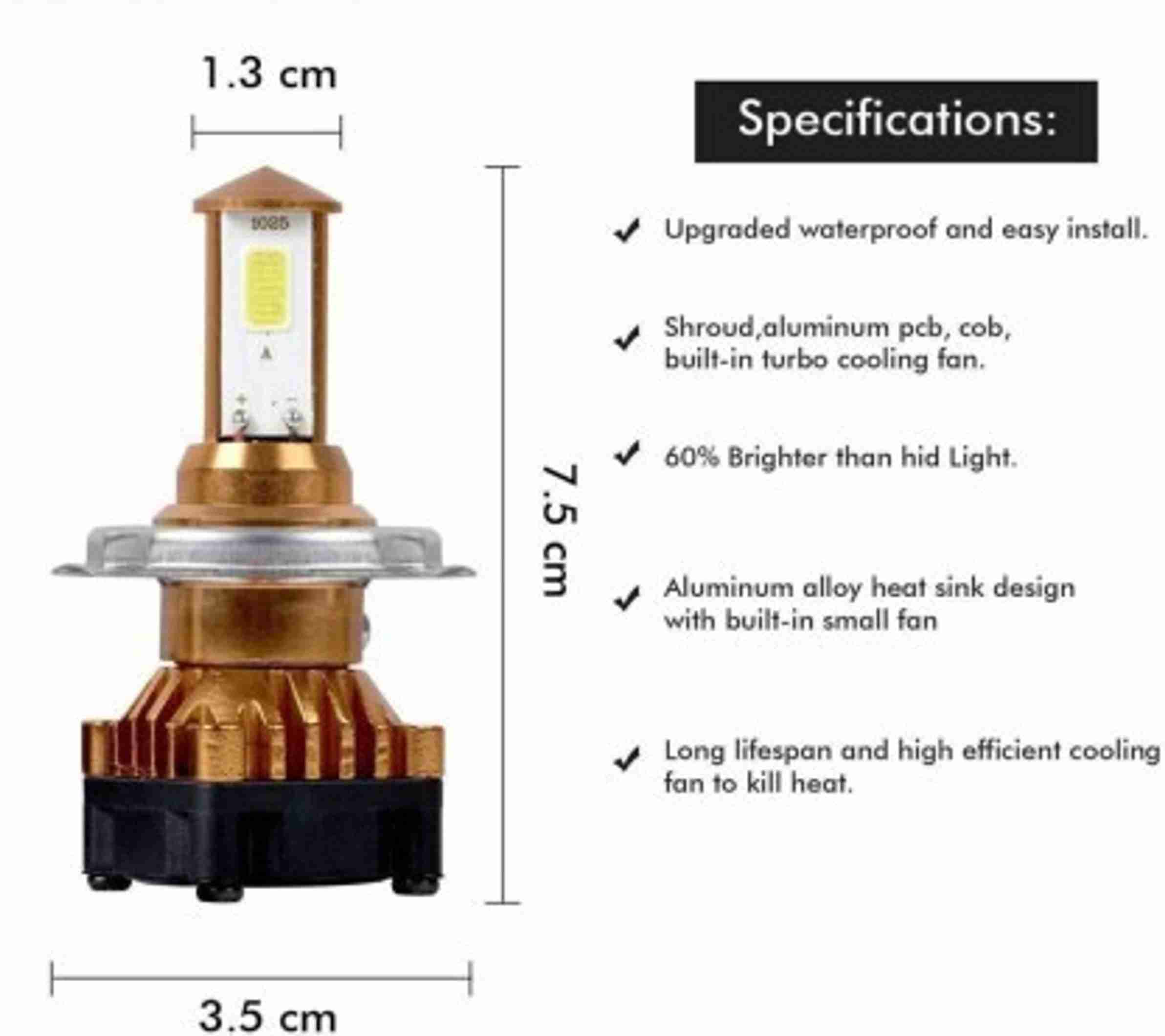 SRPHERE CYT LED Bike Headlight Bulb for 1200 GS Headlight Motorbike LED ...