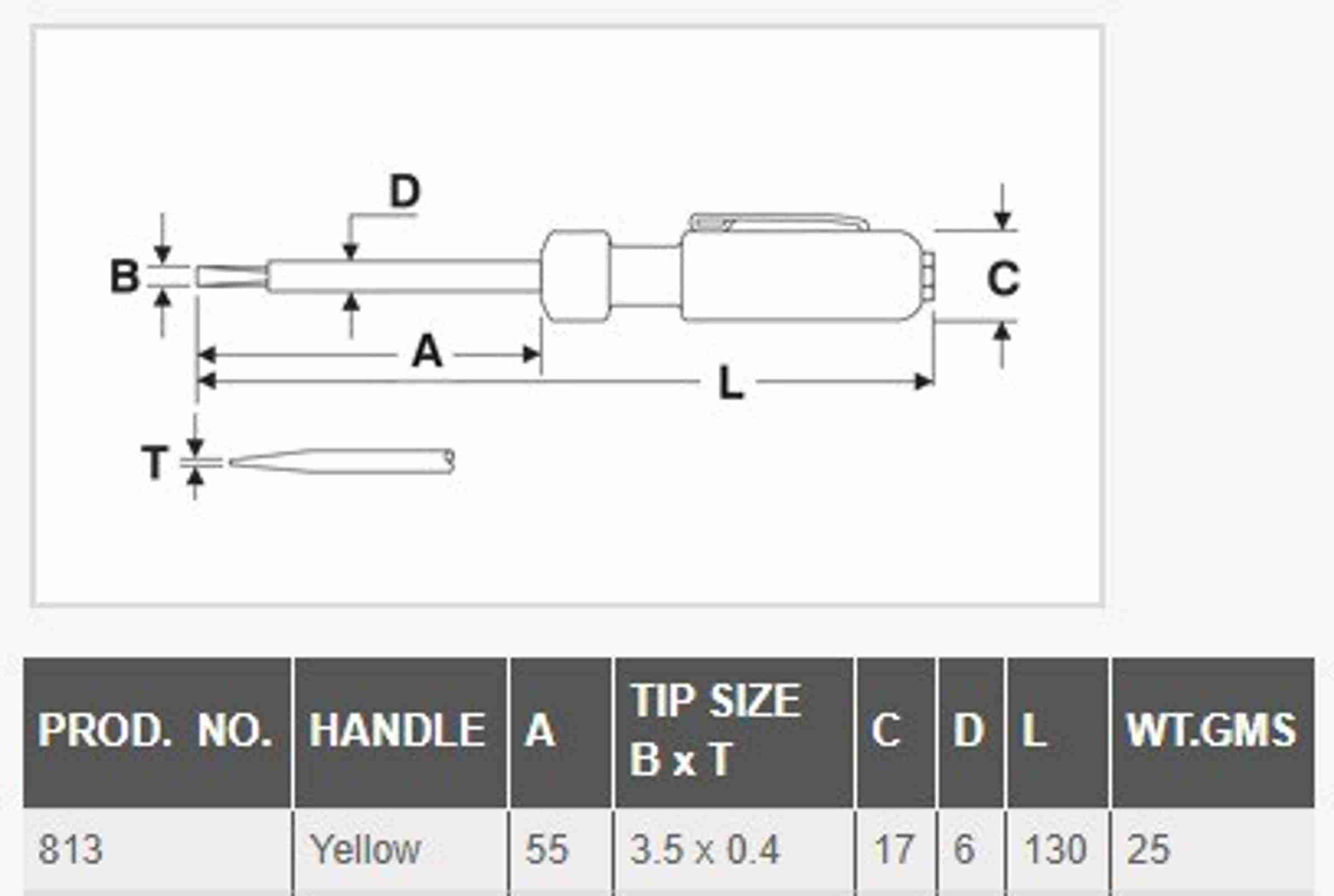 TAPARIA Line Tester 813 Analog Voltage Tester Price in India - Buy ...