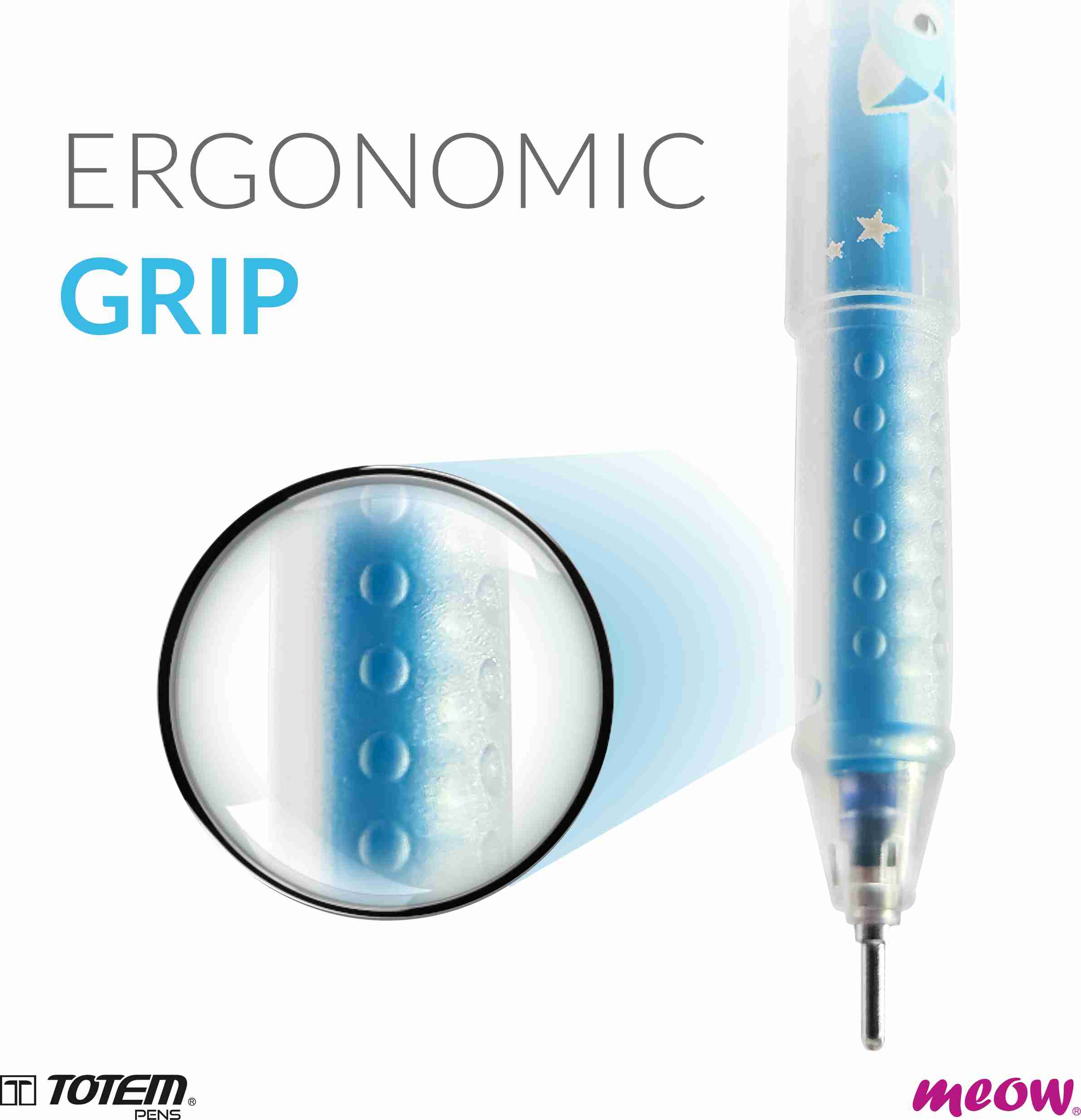TOTEM Meow Ball Pens | 100Pcs (50 Blue Ink & 50 Black Ink) | Theme of ...