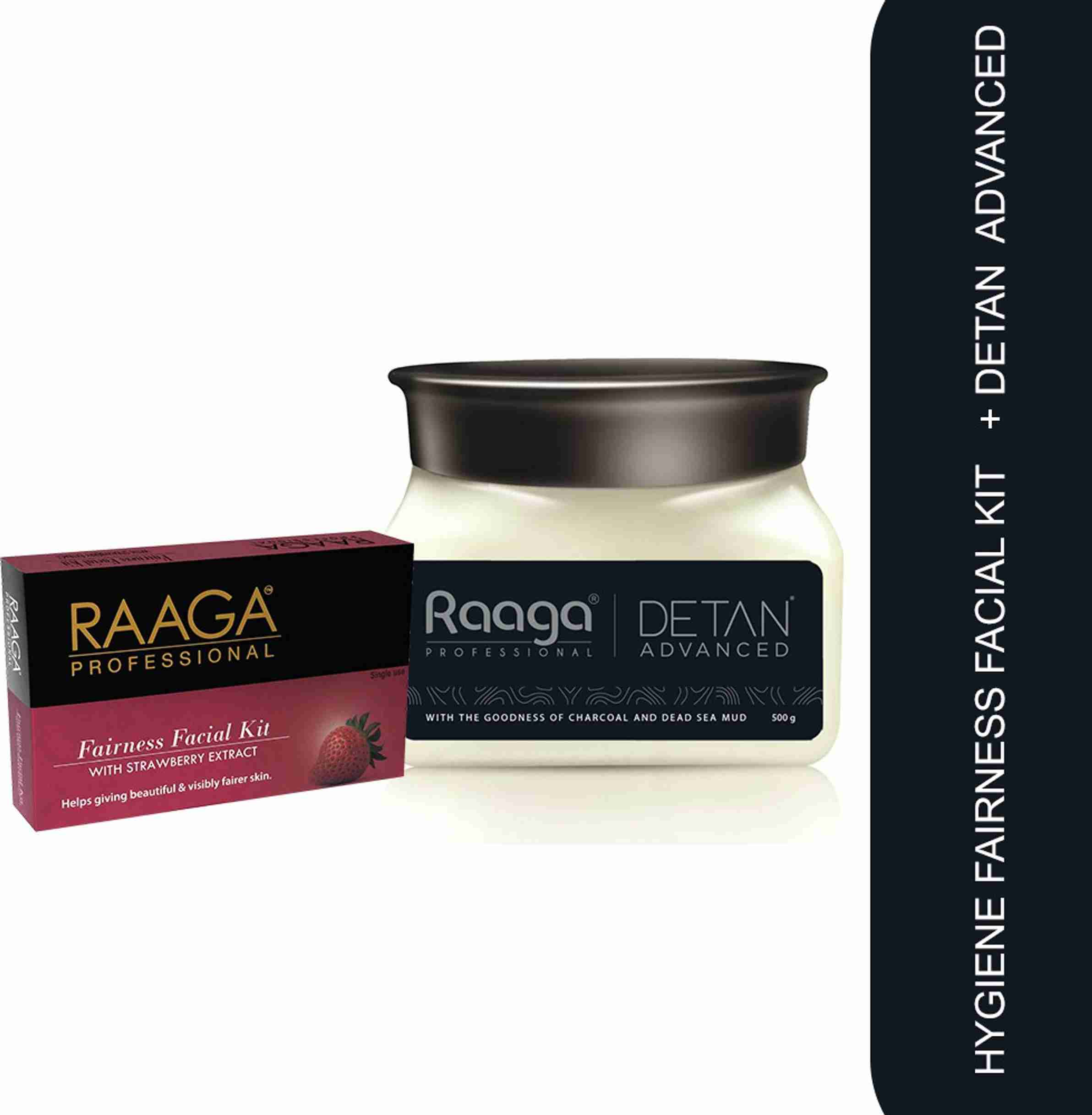 RAAGA PROFESSIONAL 7 Step Facial Kit | Fairness | 43gm & Detan Advanced ...