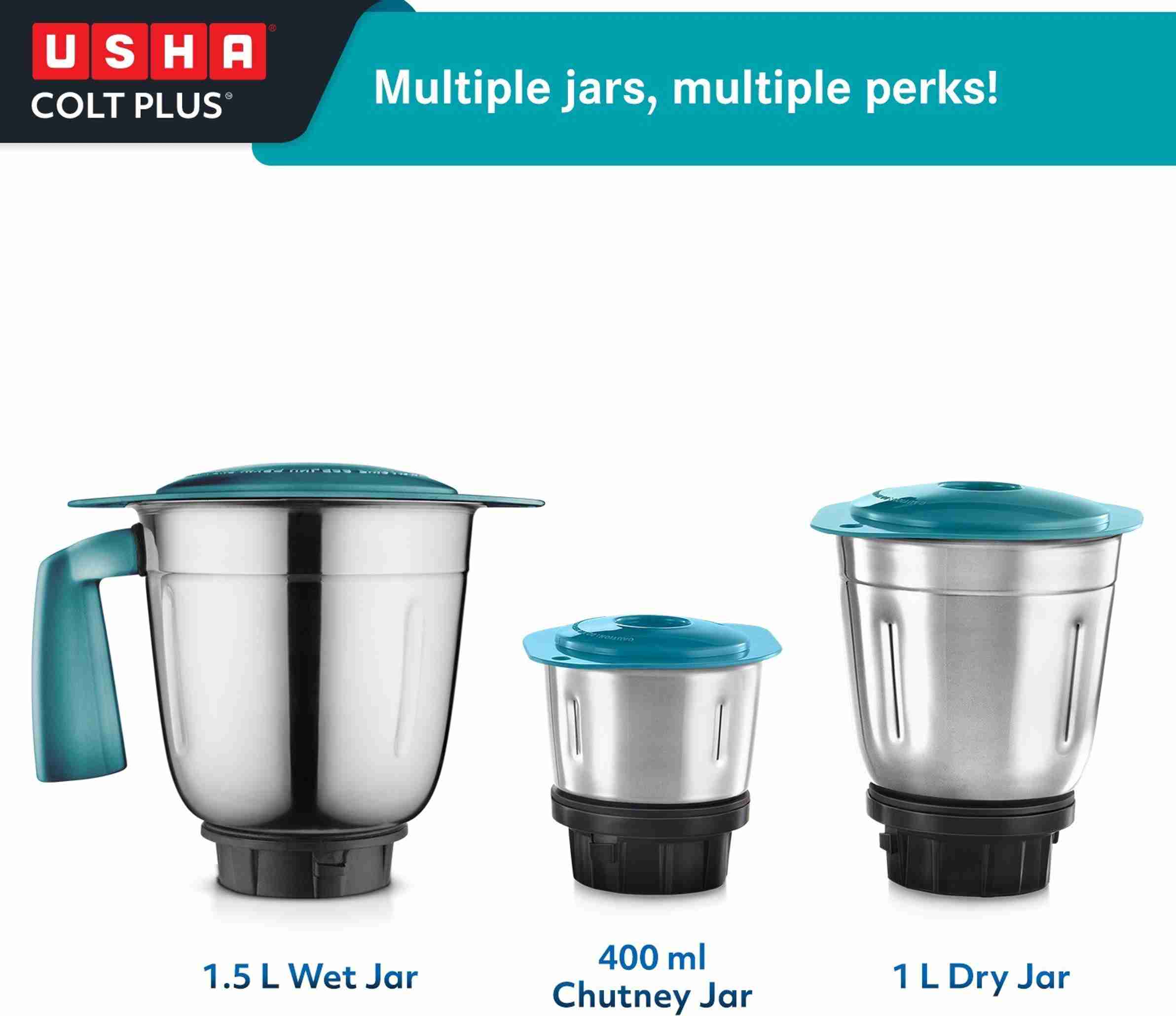 USHA Colt Plus 750 W Mixer Grinder Price in India - Buy USHA Colt Plus ...