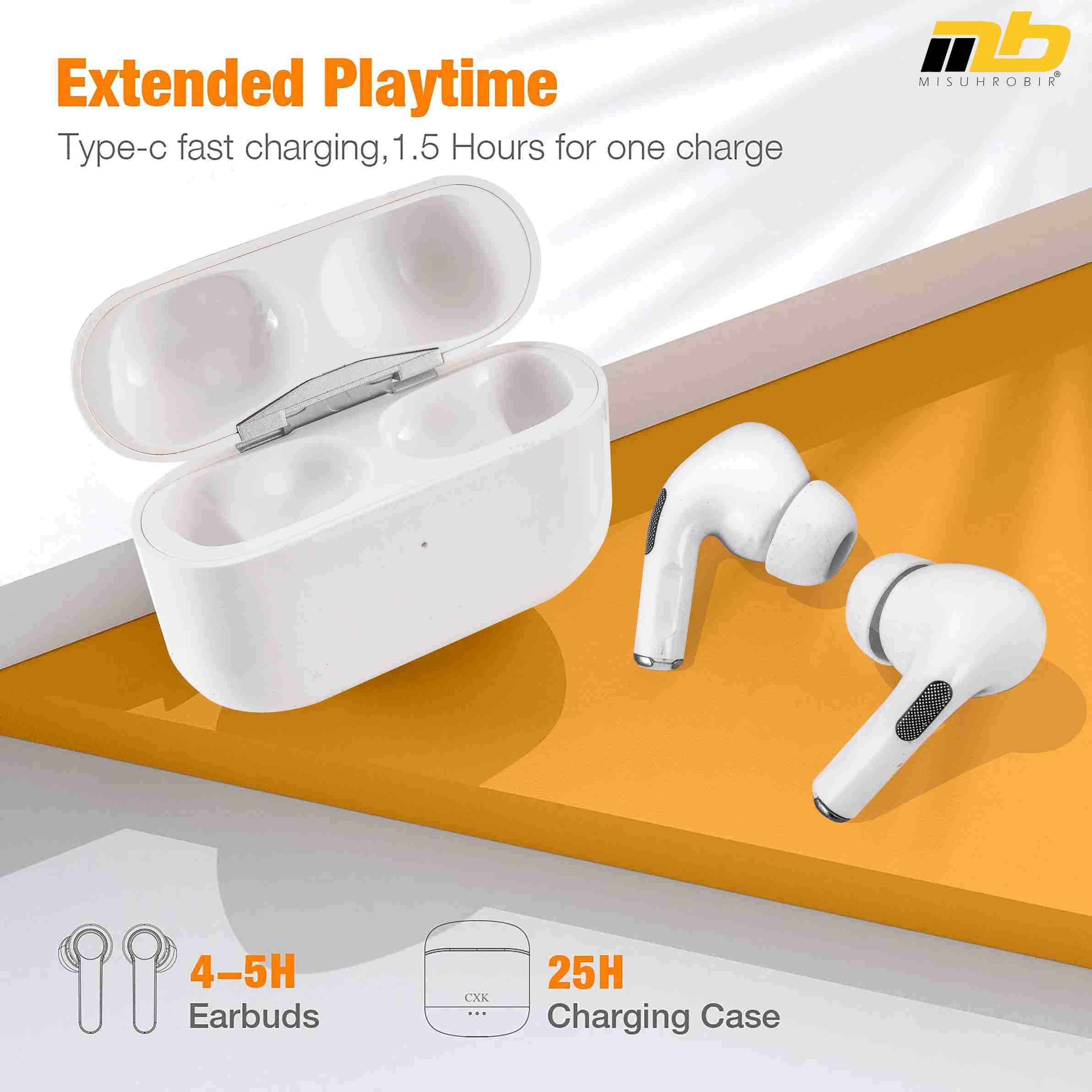 Misuhrobir True Wireless Earpods | Earpod | Ear buds | Earbud | Air ...