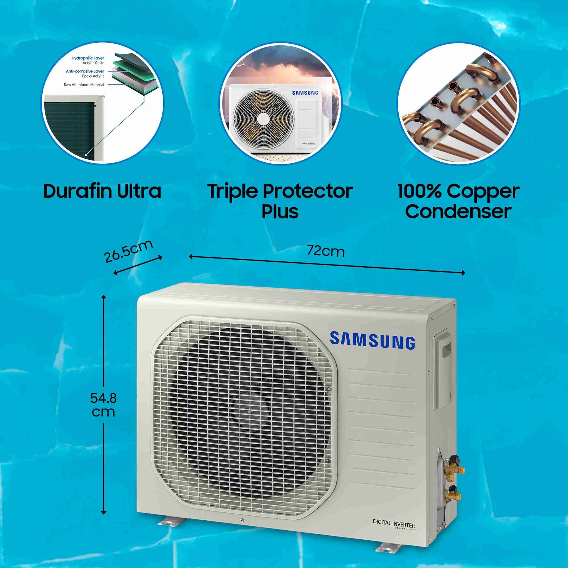 Flipkart.com | Buy Samsung 2021 Model 1.5 Ton 4 Star Split Inverter AC ...