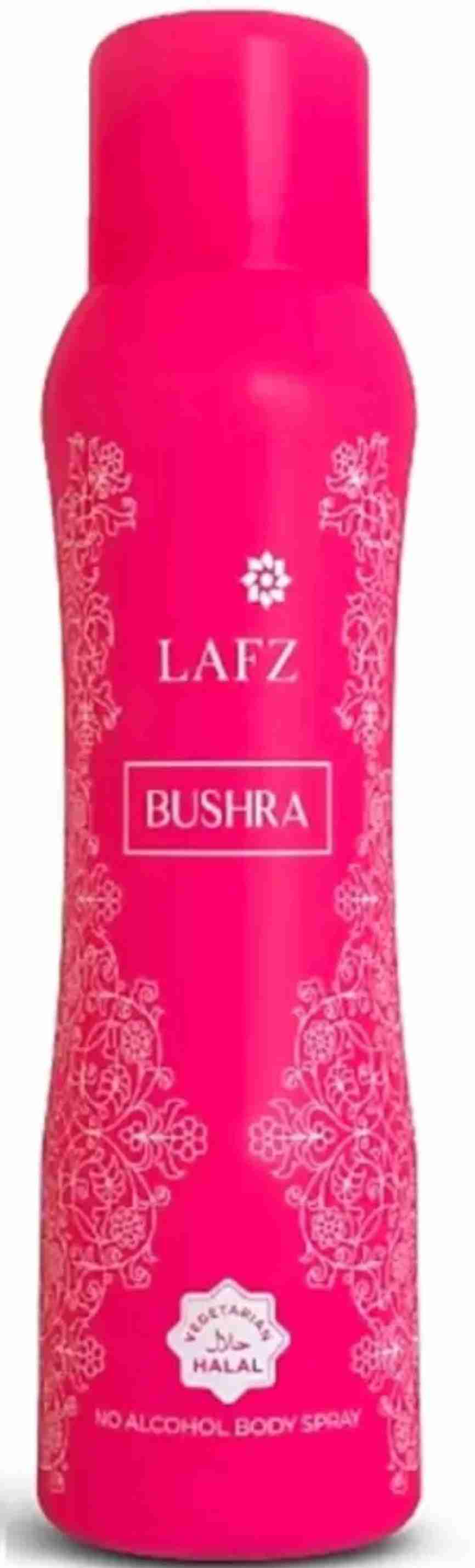 Lafaz BUSHRA HALAL Body Spray - For Women Body Spray - For Women ...