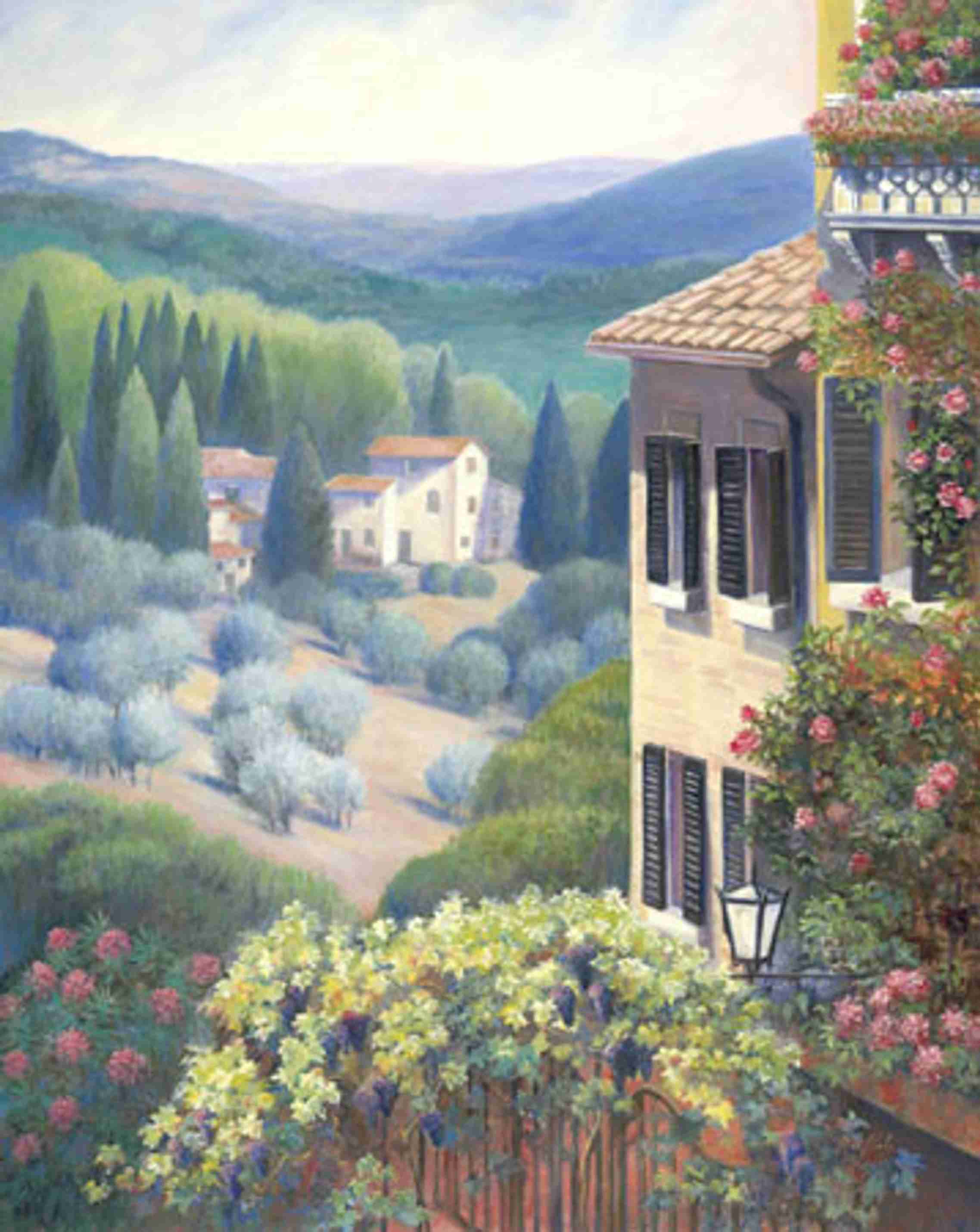 Villa in Prodo Fine Art Print - Deborah Haeffele posters - Nature ...