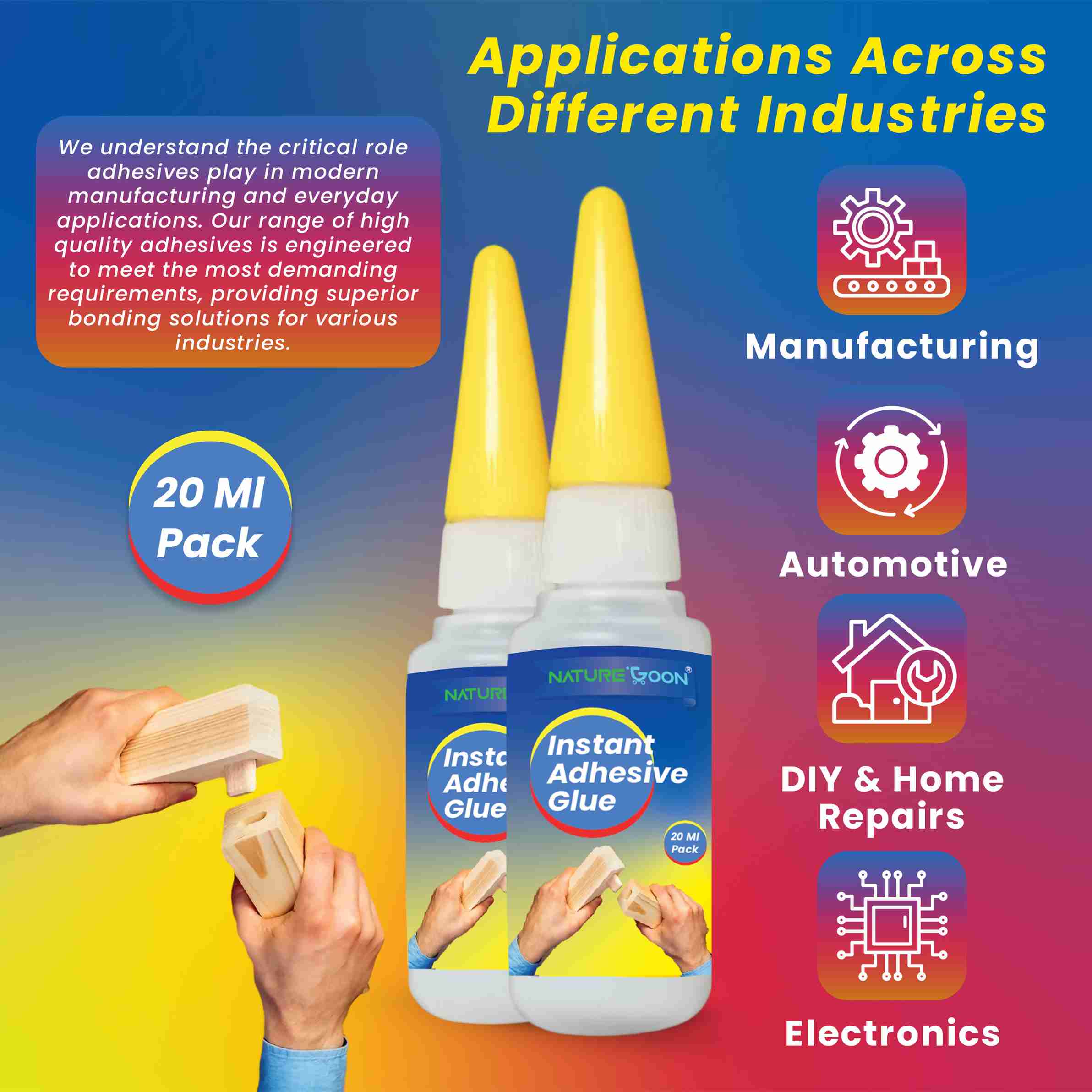 Naturegoon Premium Instant Adhesive Ultra-Fast Super Glue 20 ml ...