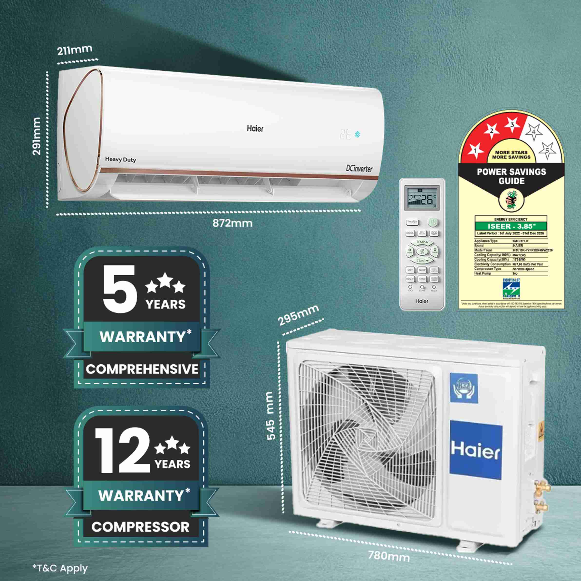 Flipkart.com | Buy Haier 2025 Model 1 Ton 3 Star Split Triple Inverter ...