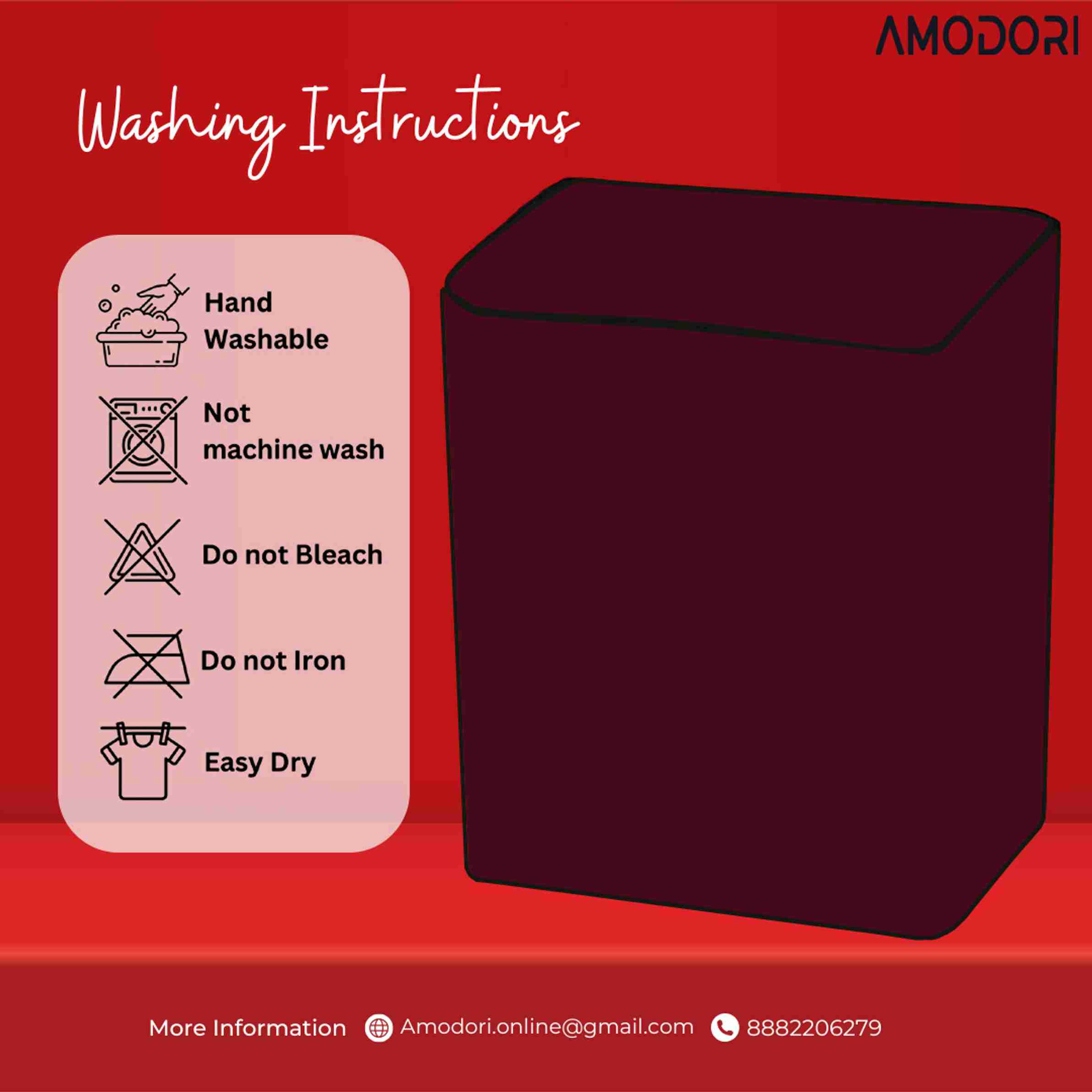 Amodori Semi-Automatic Washing Machine Cover for 7 to 8 Kg Price in ...