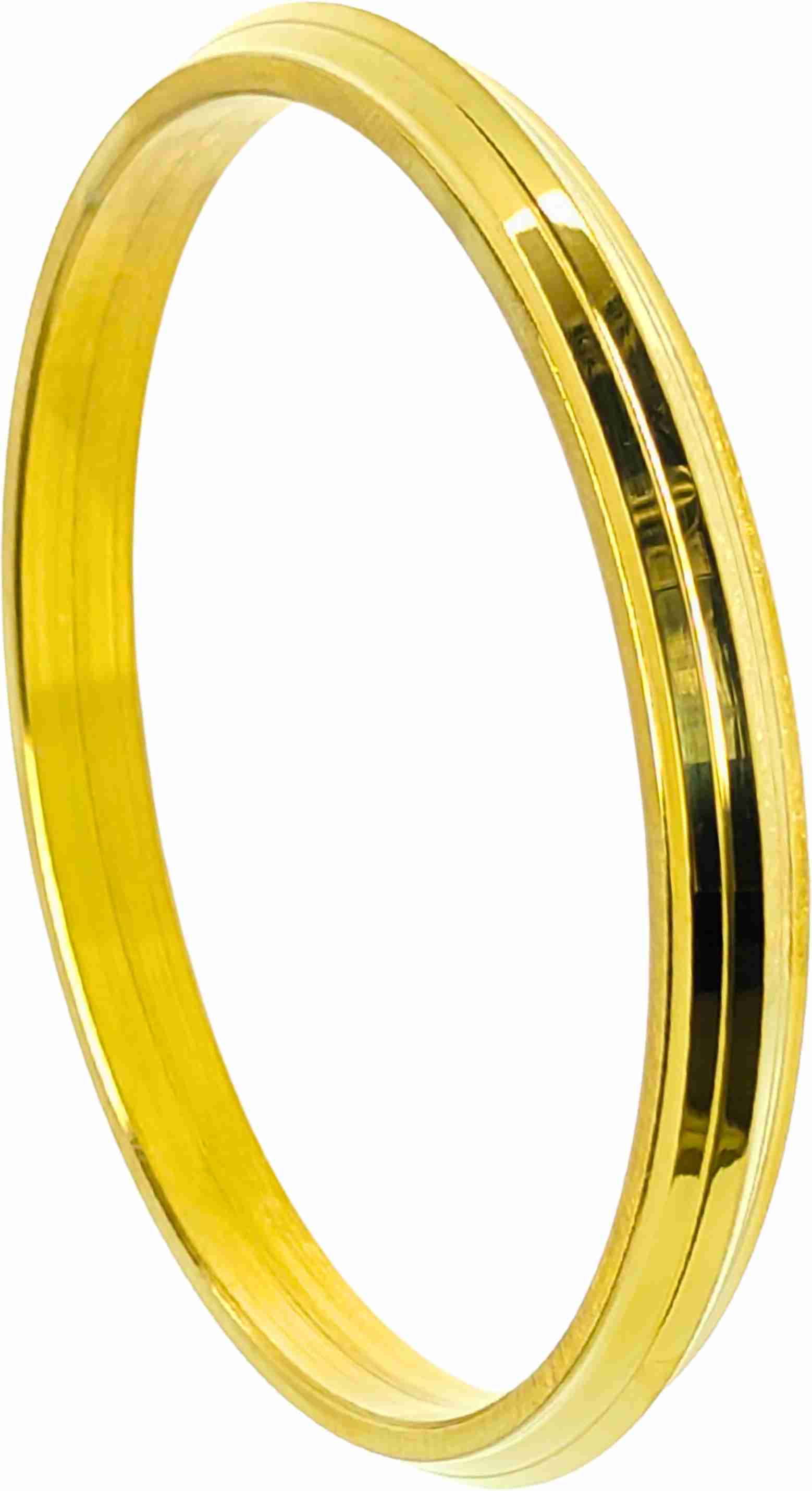 G-SKRD Copper Cubic Zirconia Gold-plated Kada Price in India - Buy G ...