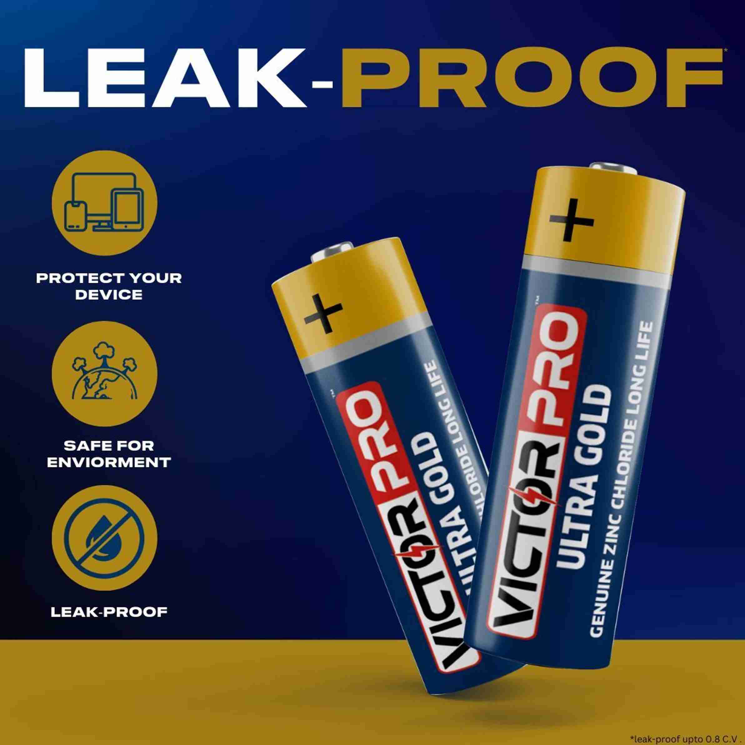 Victor Pro Ultra Gold AAA Extra Heavy Duty Battery - Victor Pro ...