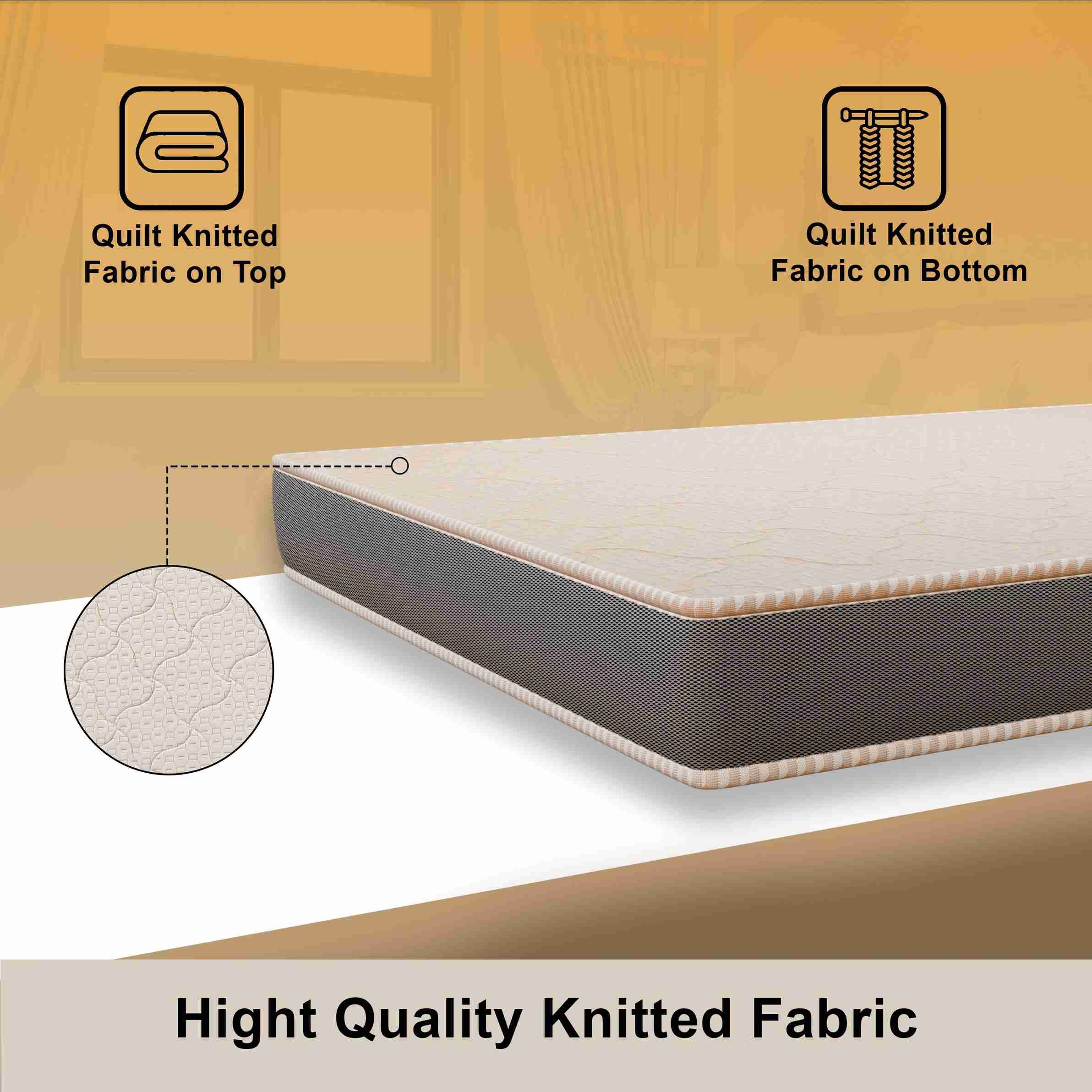 softland DuoFlex Orthopedic Hard & Soft Flip Reversible 4 inch Single ...
