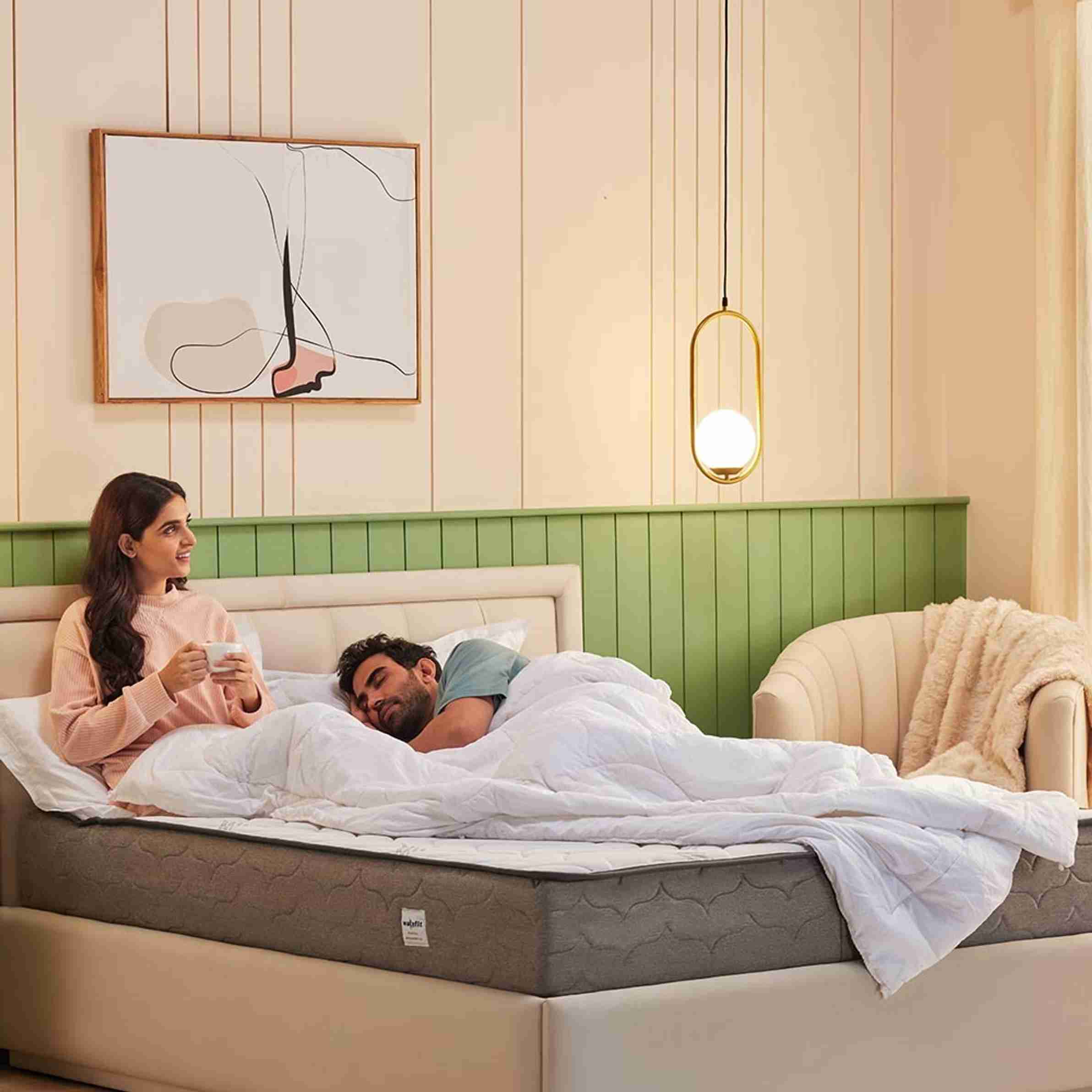 Wakefit Elevate Pocket Spring Mattress with Memory Foam 10 inch Double ...