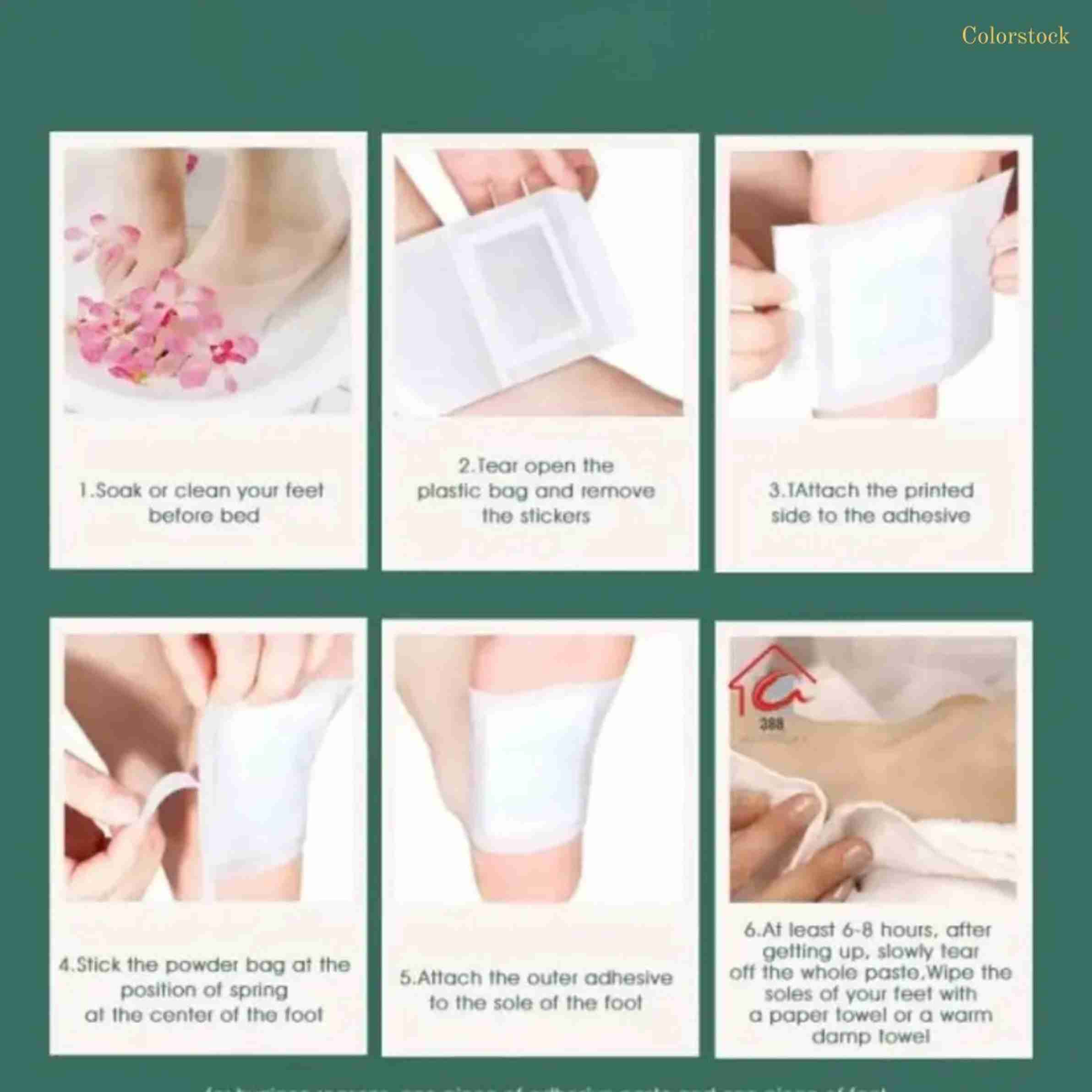 Colorstock Foot Pads | Foot Pads Pain Relief - For Swelling Reduction ...