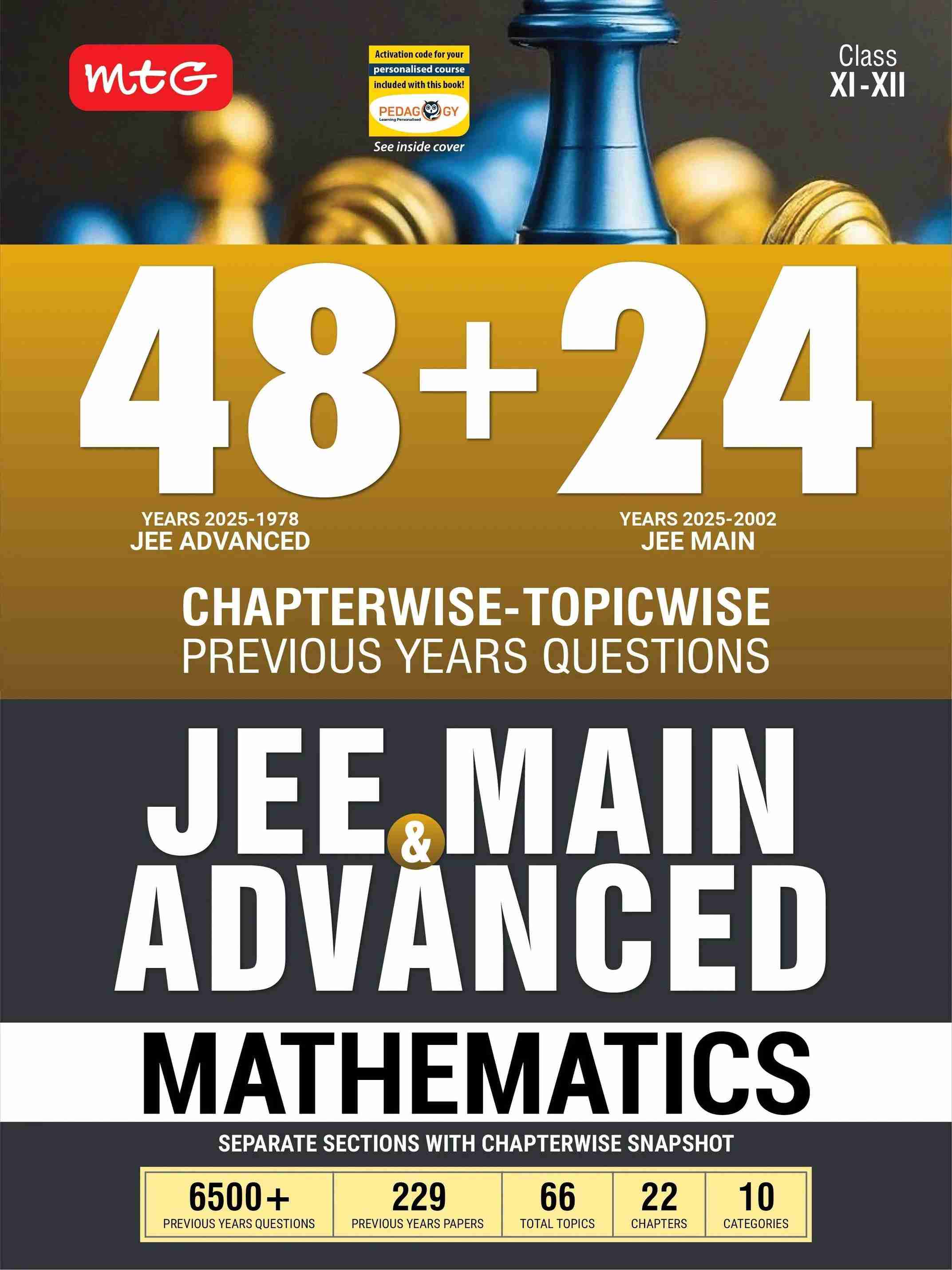 MTG 48 + 24 Years JEE Main (2025-2002) and JEE Advanced (2025-1978 ...