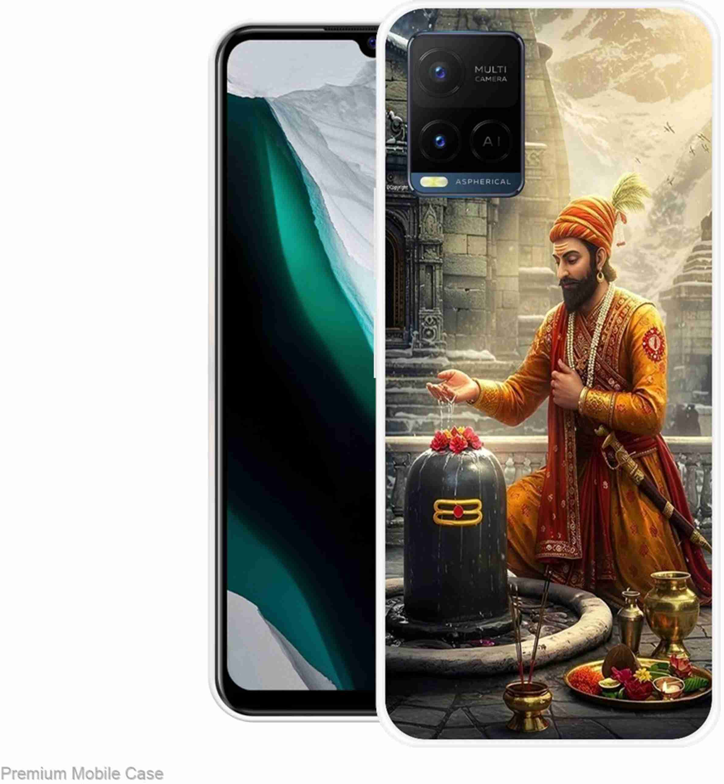 GRAFIQE Back Cover for Vivo Y33s CHATRAPATHI, SHIVAJI, MAHARAJ, MARATHA ...