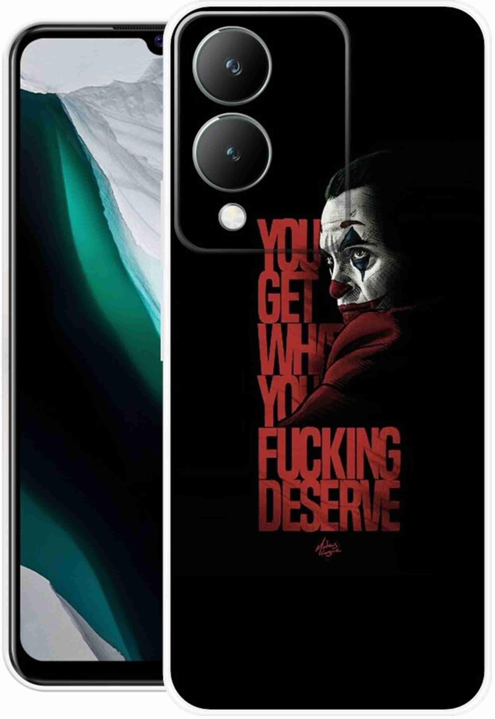 Inditex Back Cover for Vivo Y28 5G, JOKER, FUNNY, FACE, ART - Inditex ...