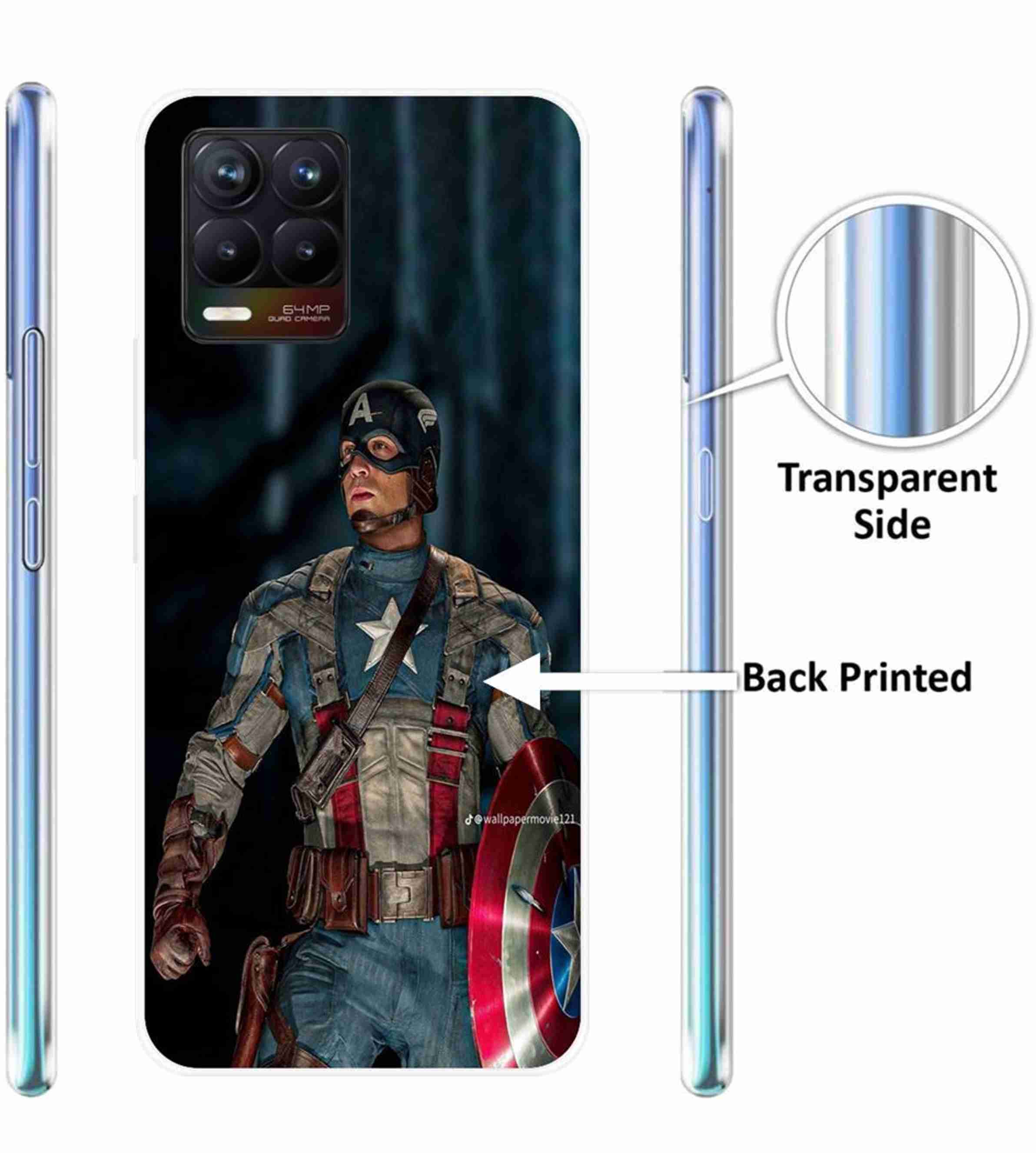 3D U PRINT Back Cover for Realme 8 4G,RMX3085, AVENGERS, AVENGER, COMIC ...