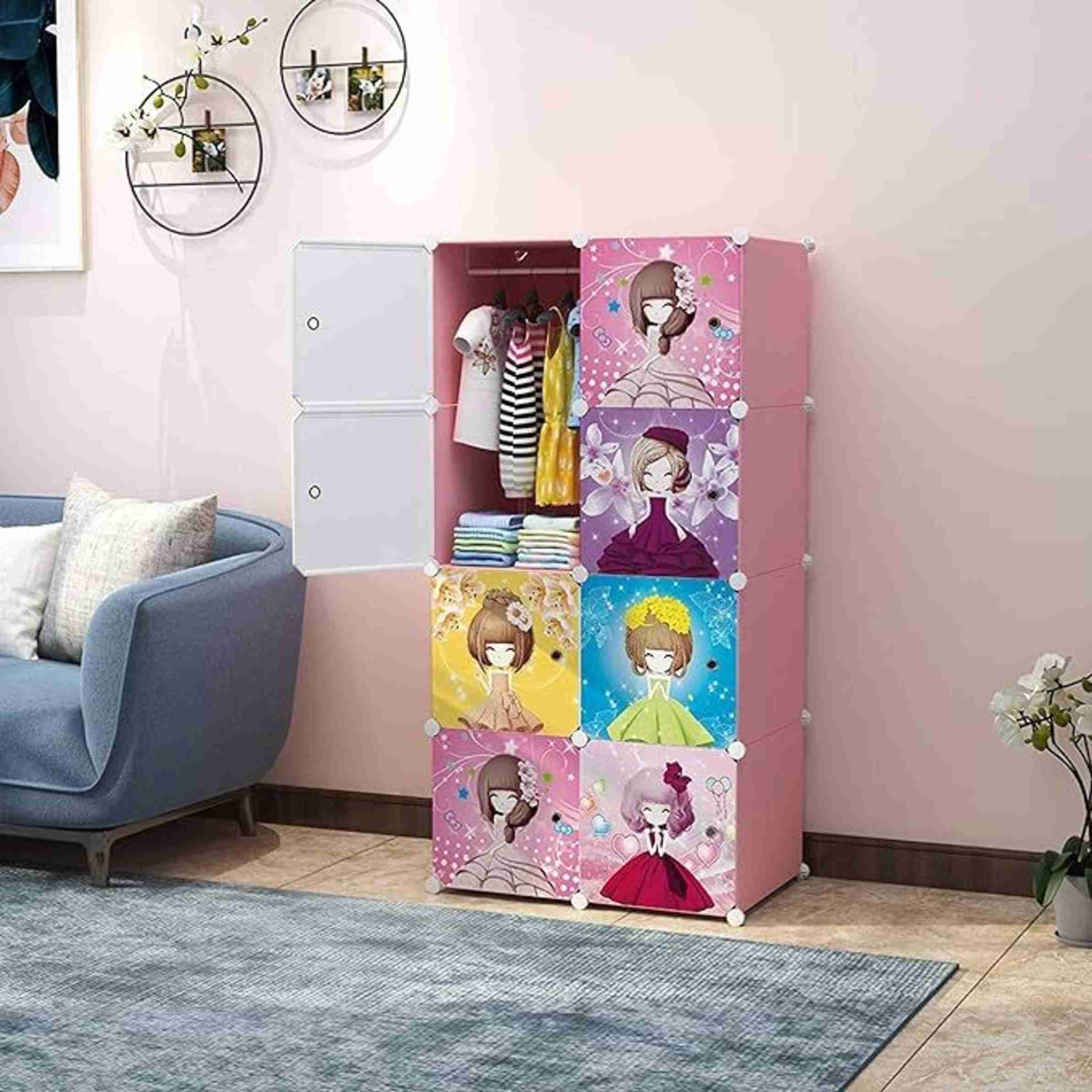 Vozica Plastic Collapsible Wardrobe, Multipurpose Baby Wardrobe PP ...