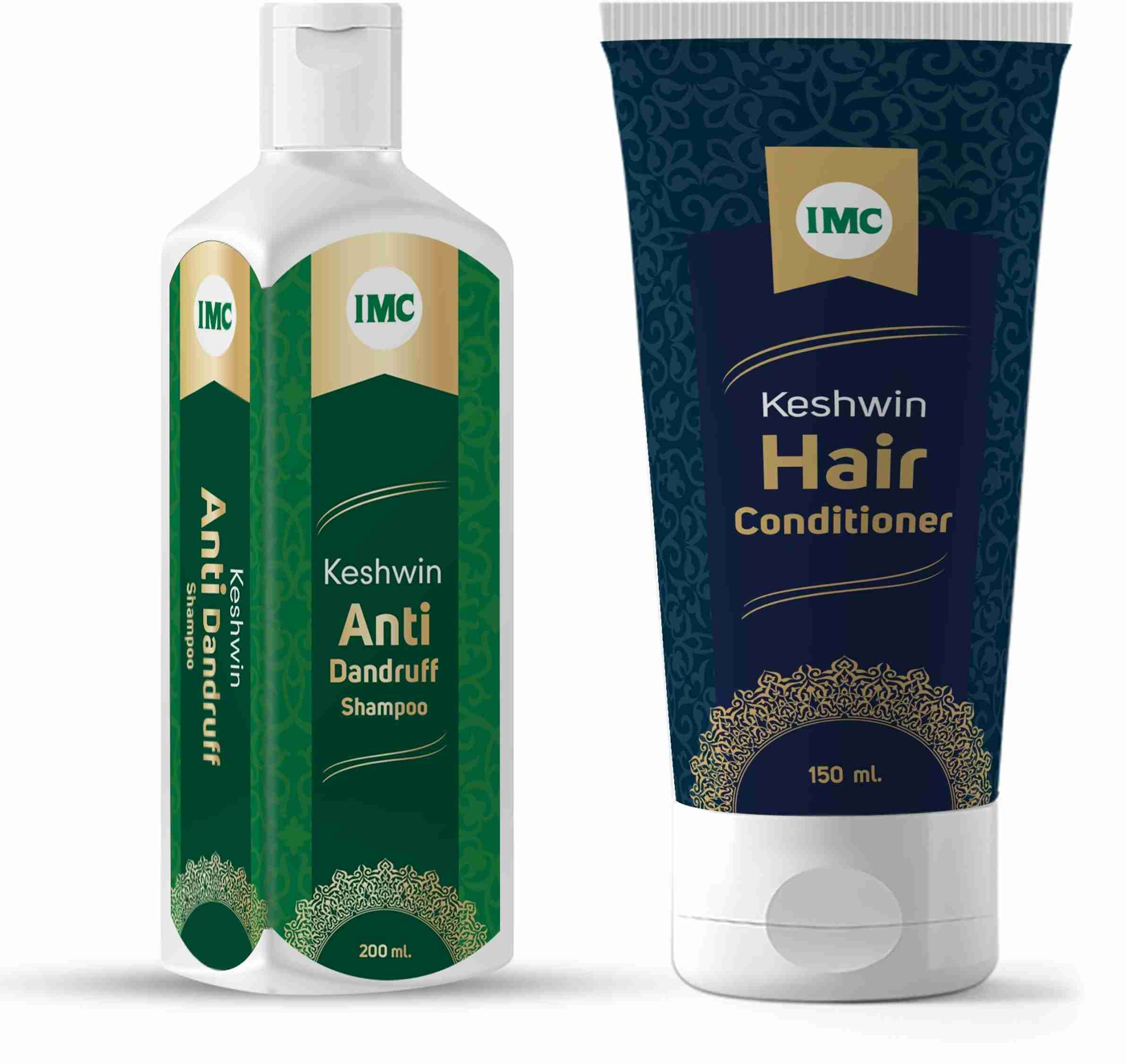 IMC Keshwin Anti-Dandruff Shampoo (200ml) and Keshwin Hair Conditioner ...