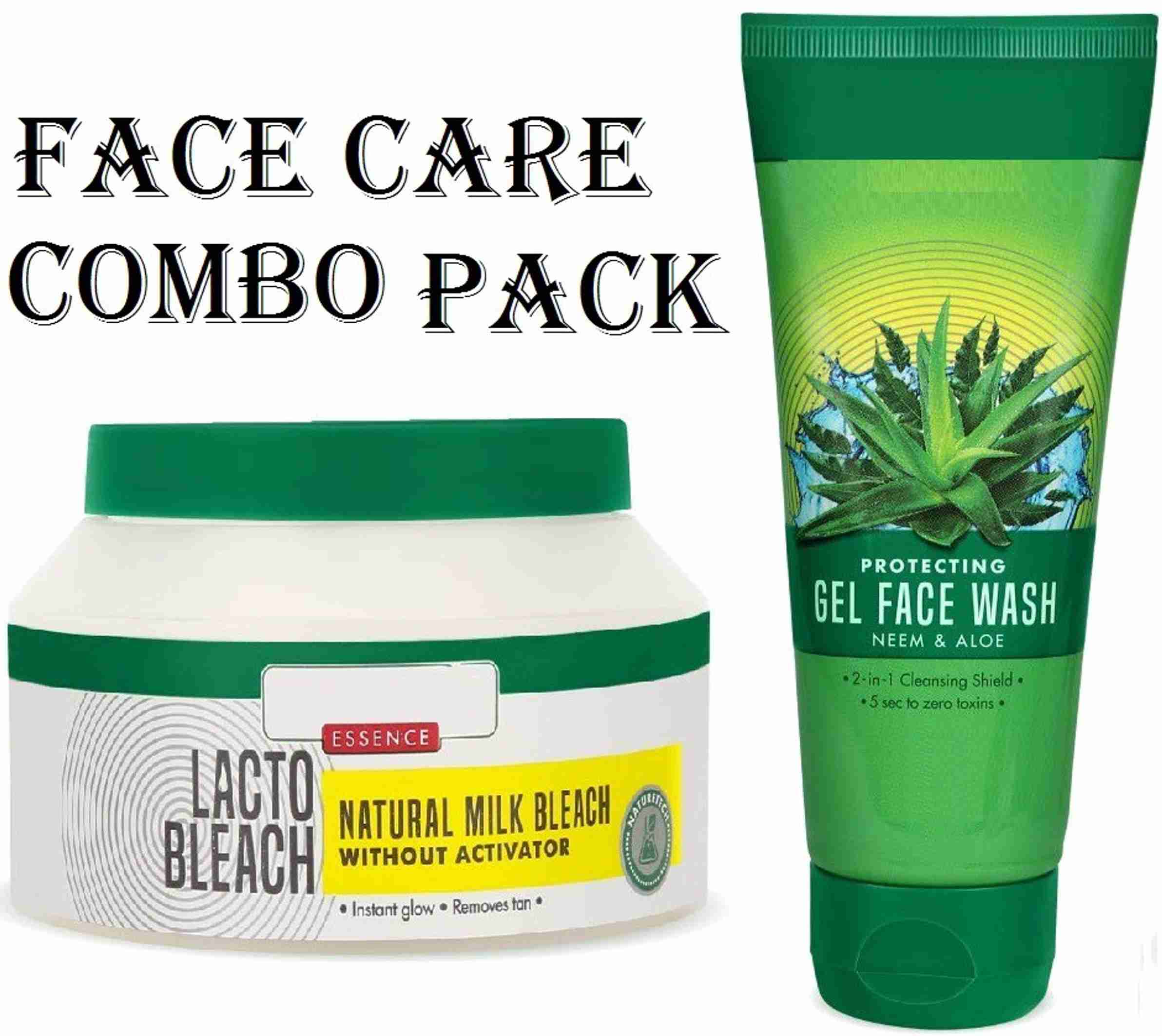 MYEONG Bleach Natural Milk Bleach & Aloe- Vera Gel Face Wash Price in ...