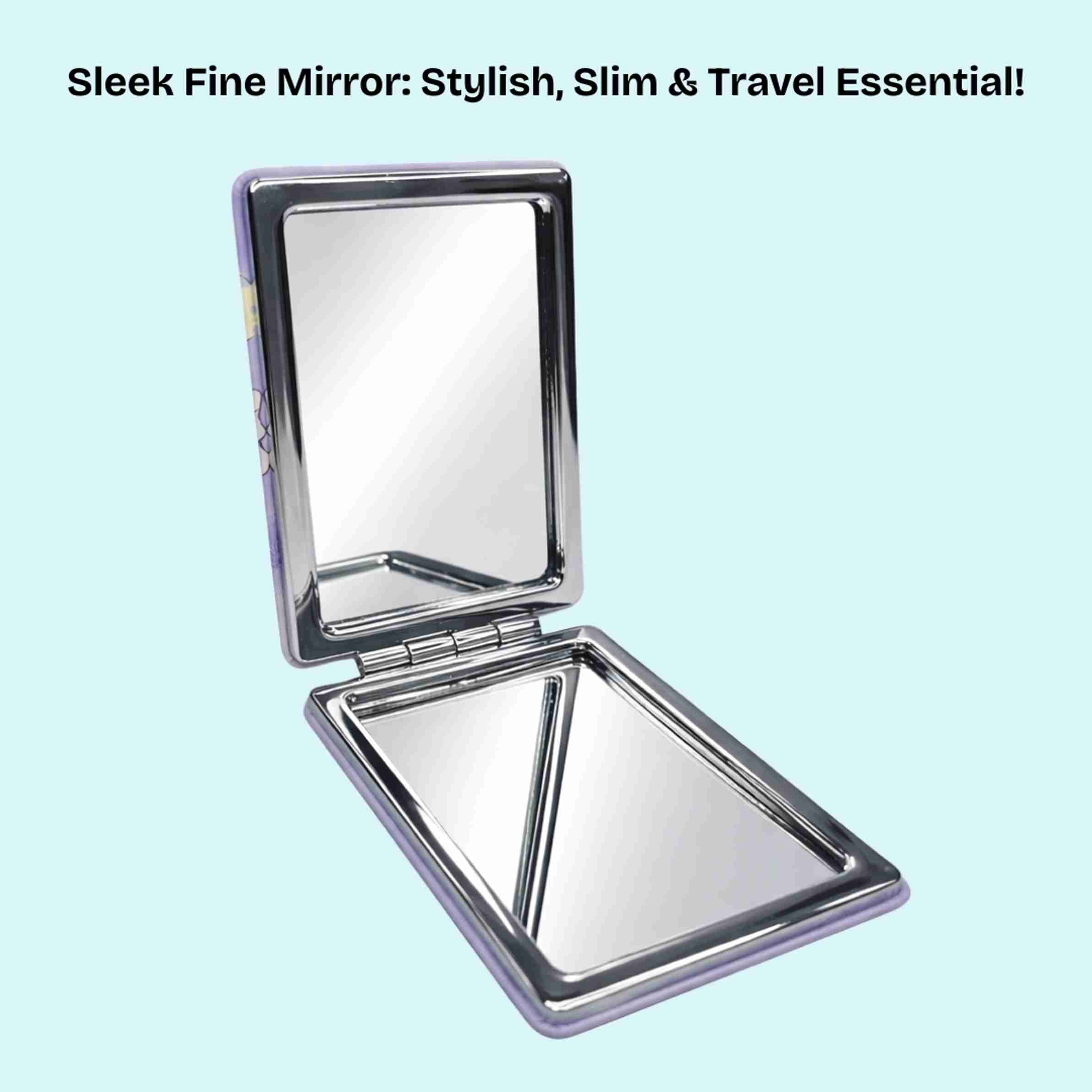BEAUTYBRIGHT Foldable Compact Square Design Beauty Makeup Pocket Mirror ...