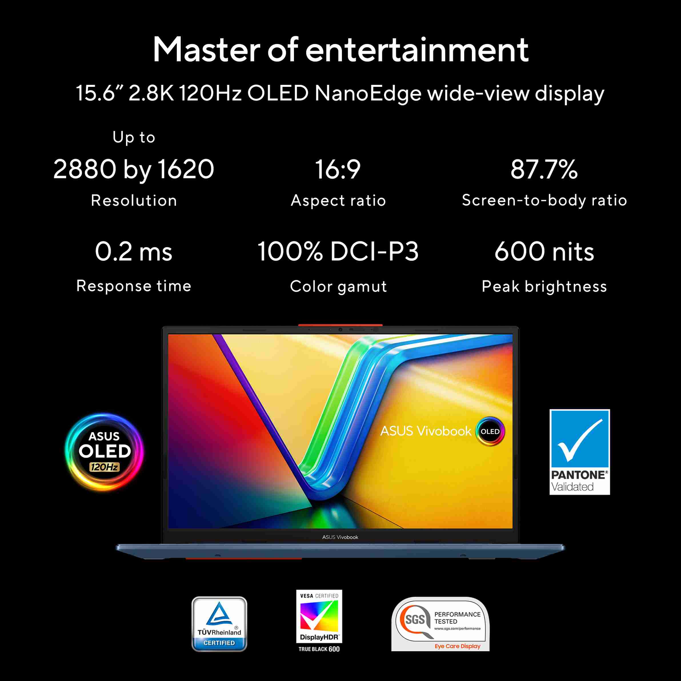 ASUS Vivobook S 15 OLED Intel EVO H-Series Intel Core i7 13th Gen ...