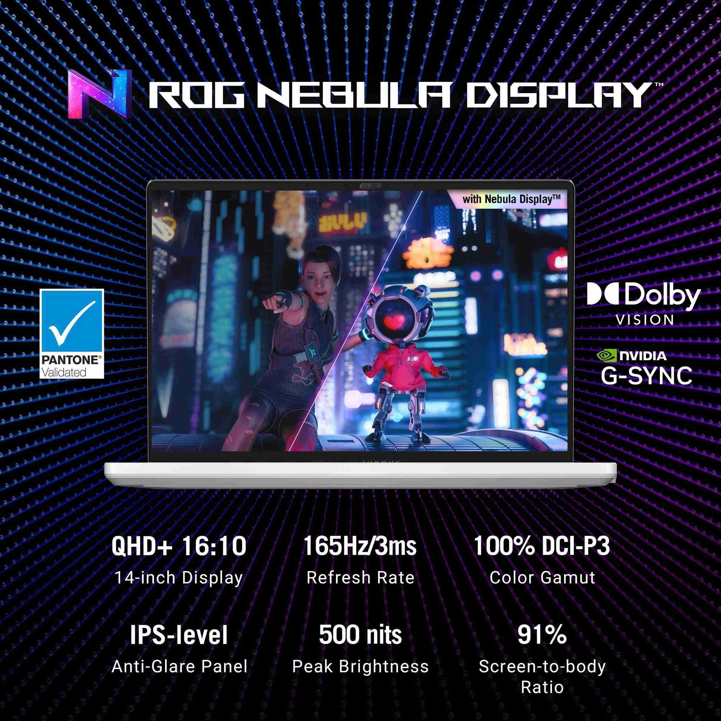 ASUS ROG Zephyrus G14 with 76WHr Battery, AI Powered AMD Ryzen 9 Octa ...