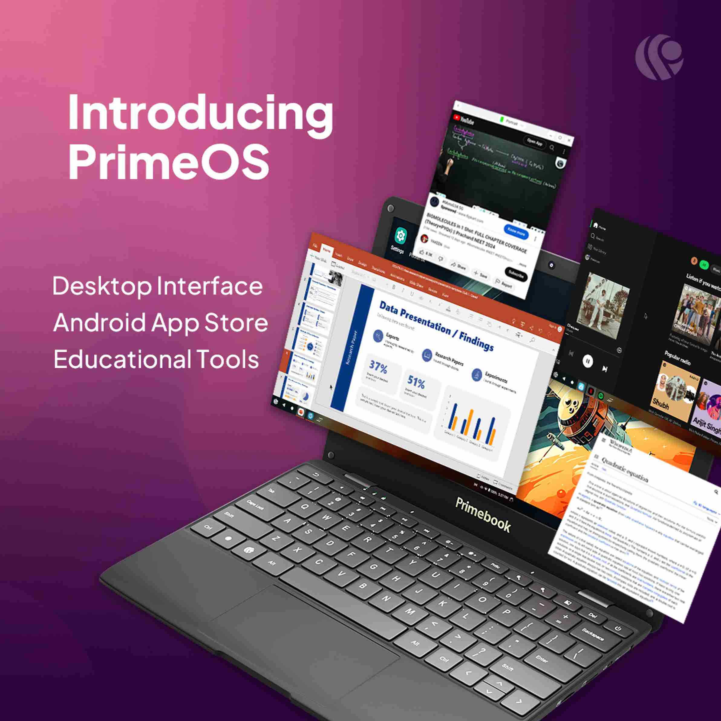 Primebook 4G Android Based MediaTek MT8788 - (4 GB/64 GB EMMC Storage ...