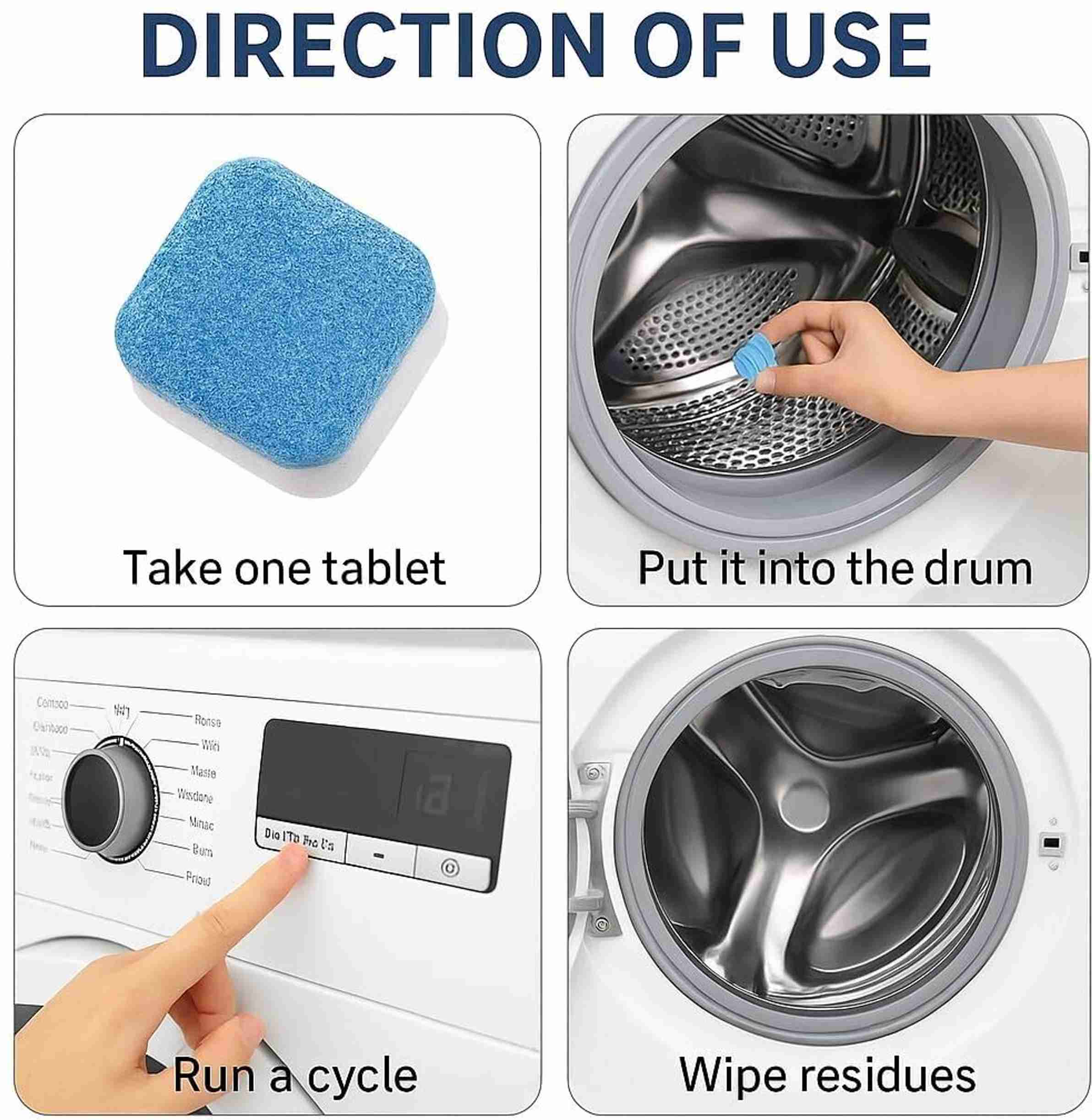 DEVEL EARMUFFS High Quality Washing Machine Ultimate Cleaning Tablets ...