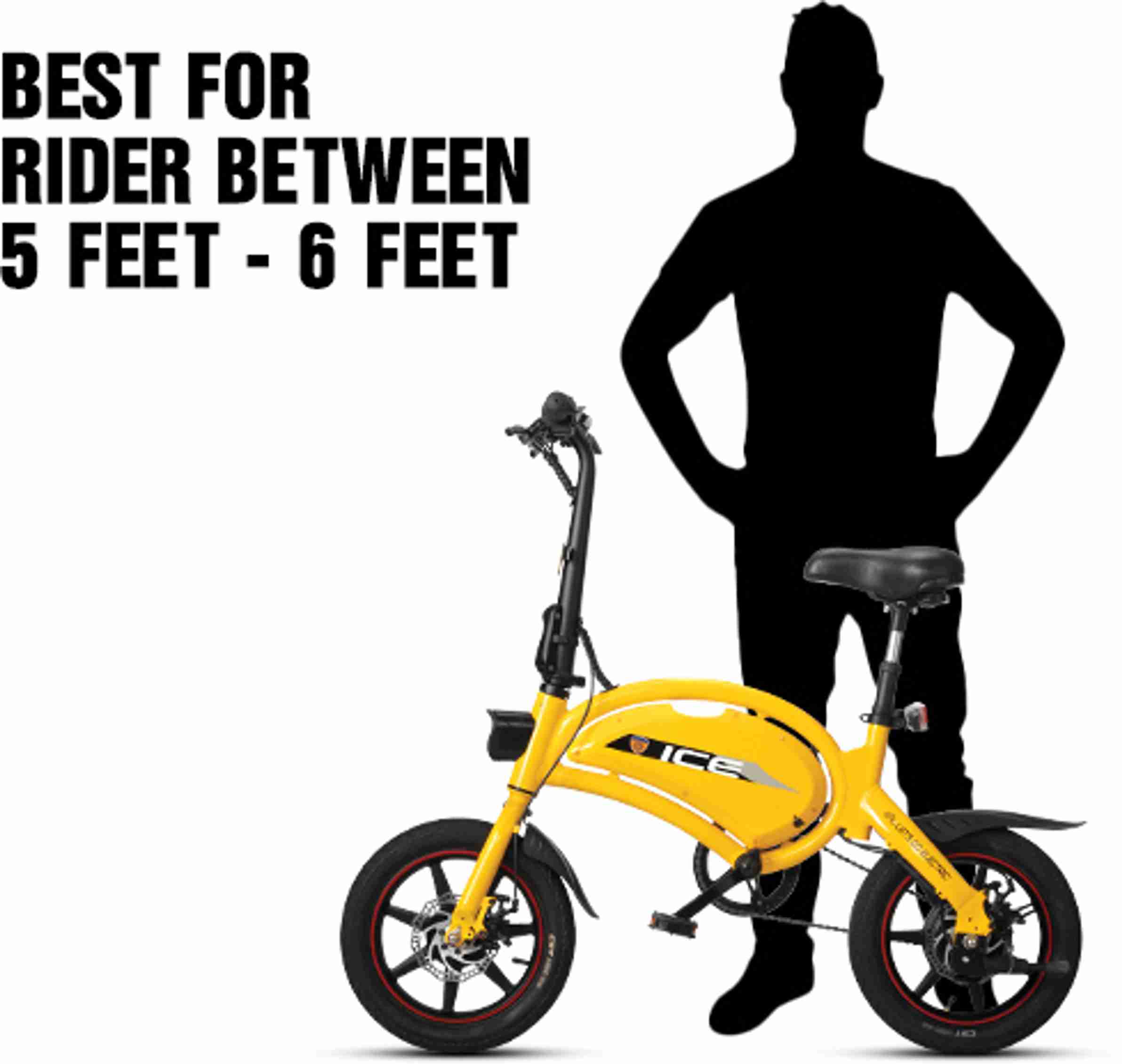 Motovolt ICE Smart Plus 14 inches Single Speed Lithium-ion (Li-ion ...