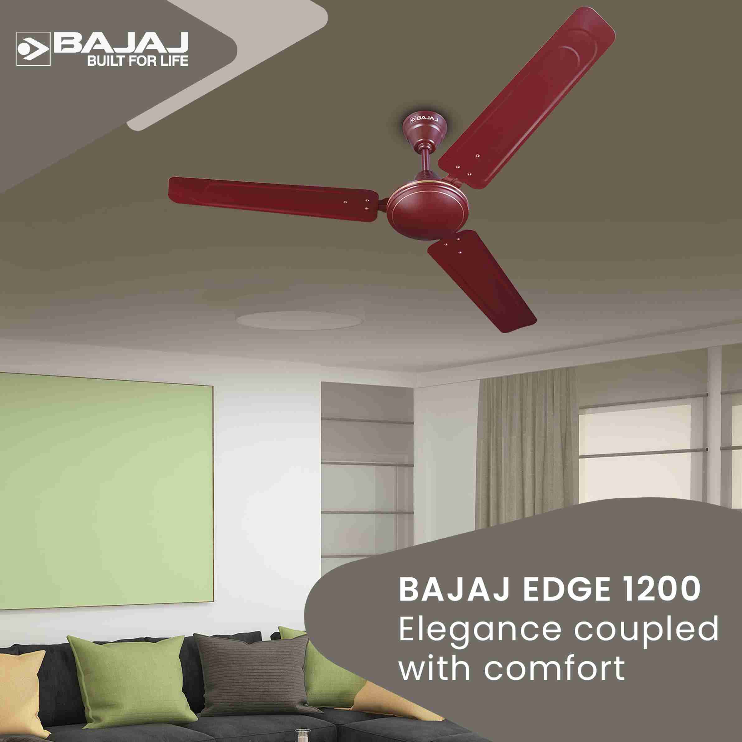 BAJAJ Edge with 2 Year Warranty 1200 mm Ceiling Fan Price in India ...