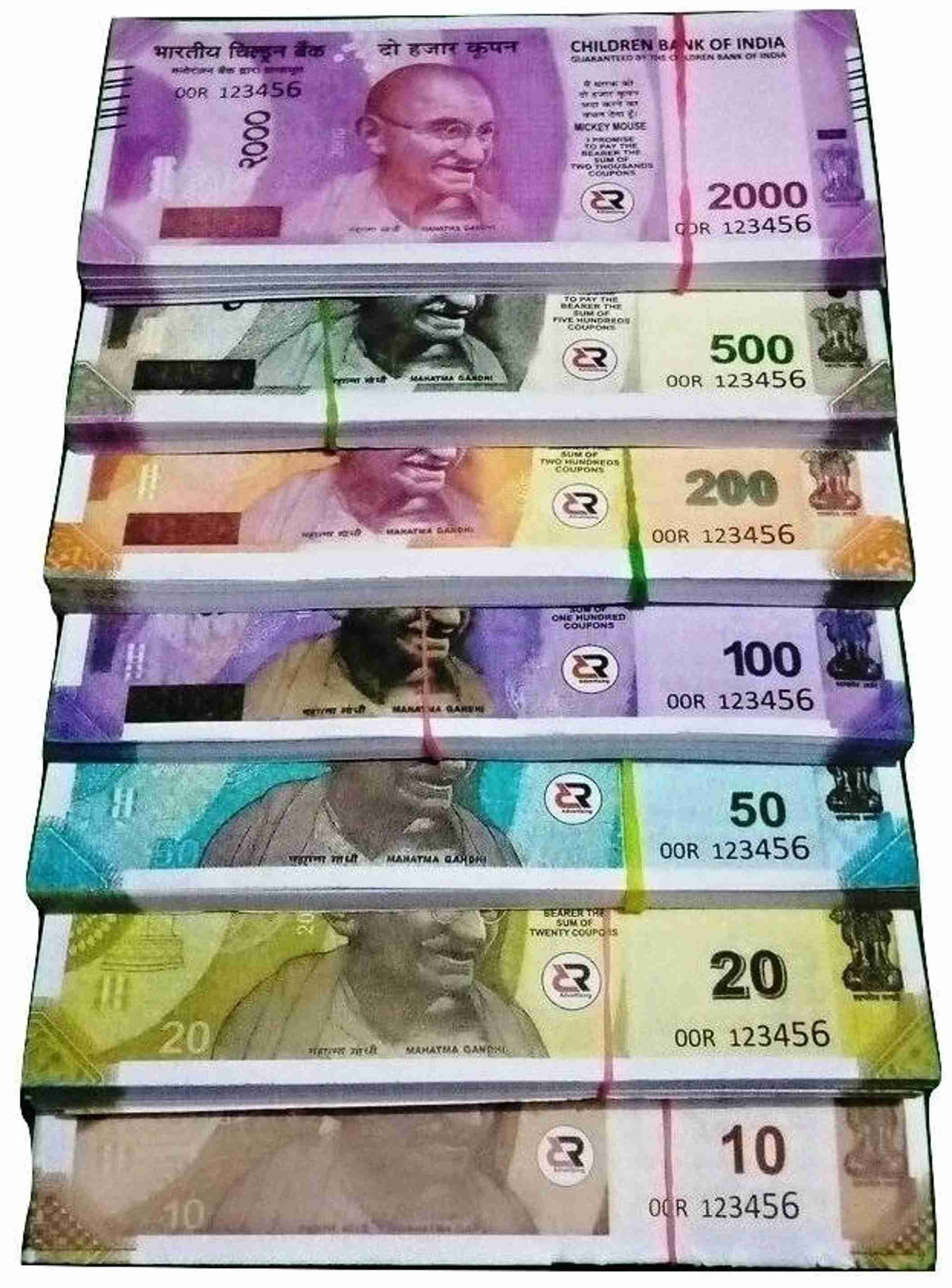 BBS DEAL Combo Pack (20 Each x 7=140 Nakli Note) Playing Indian ...