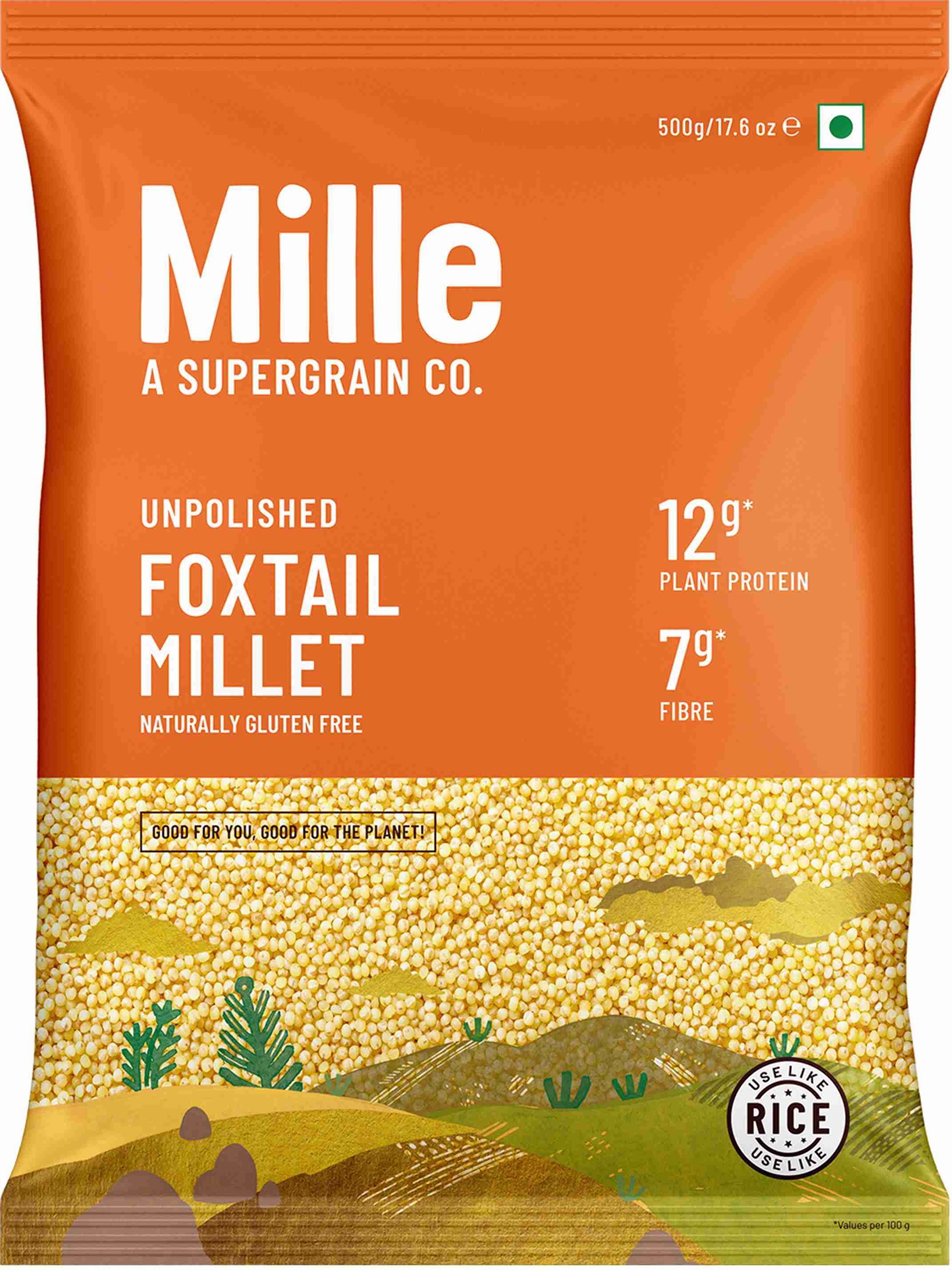 Millé: A Supergrain Co. Whole Grain, Kangani, Gluten Free, High Plant ...