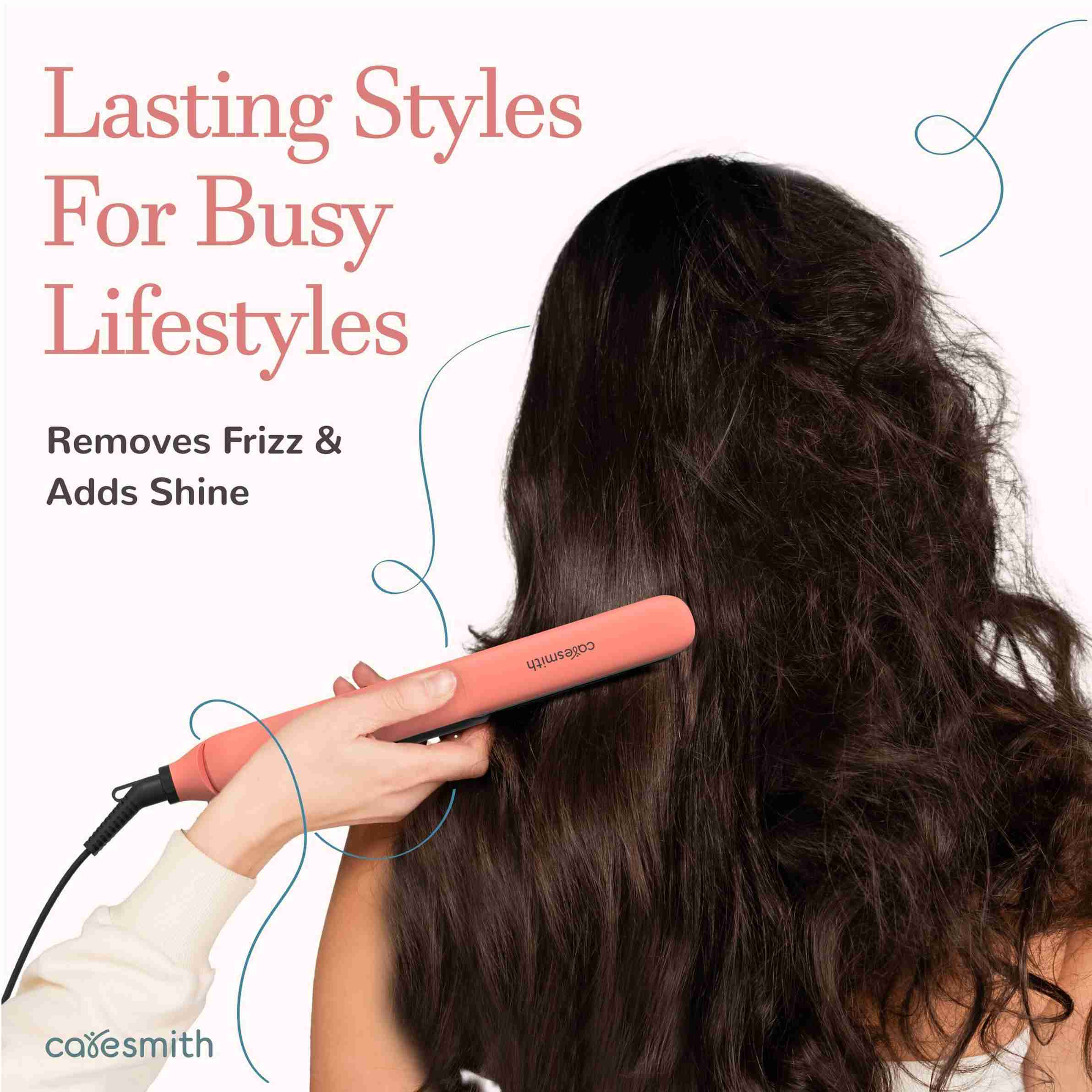 caresmith Bloom Styler for Shiny & Friz free Hair Straightener ...