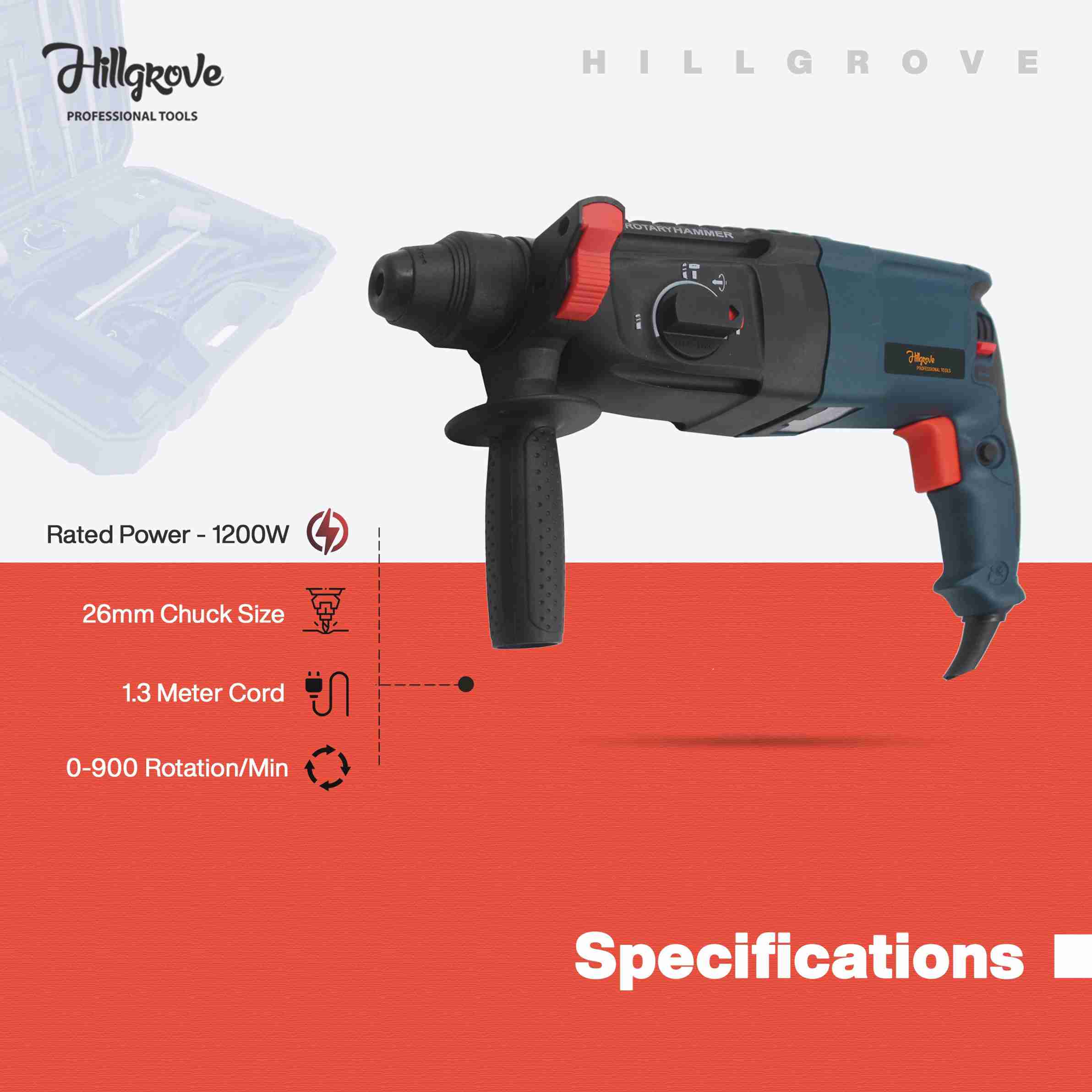 Hillgrove 100% Copper Winding H26H5 All Purpose 26mm Hammer Impact ...