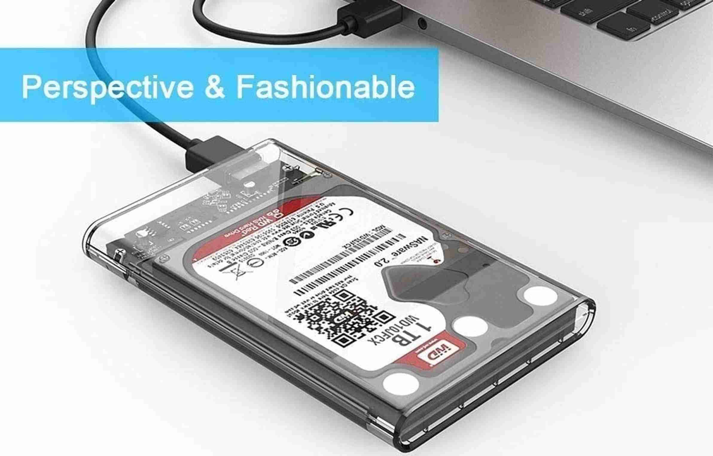 SCALEBEE USB 3.0 Transparent Portable Hard Disk Adapter for HDD & SSD ...
