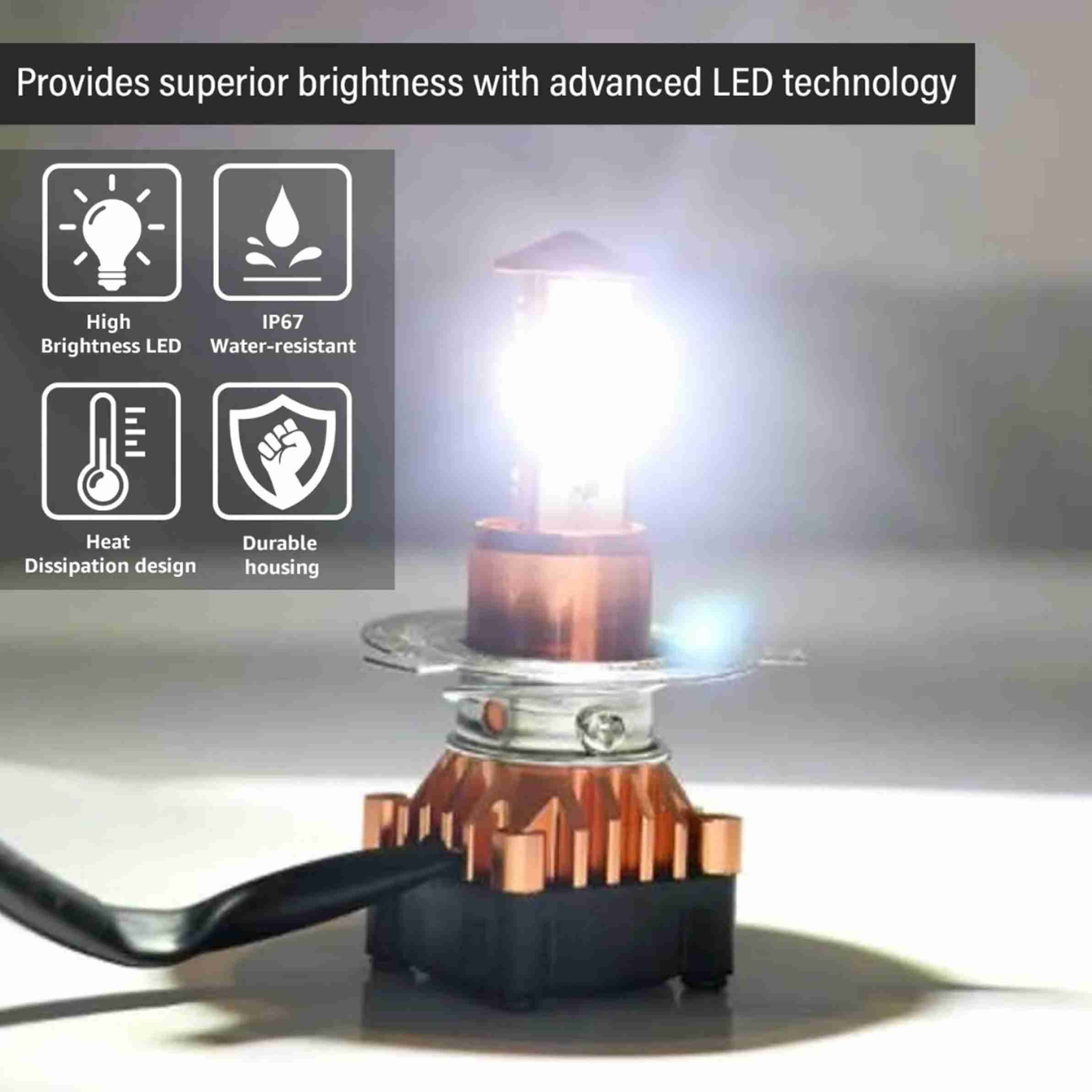 DriveXpert Bike Headlight Bulb H33 Headlight Motorbike LED for Bajaj ...