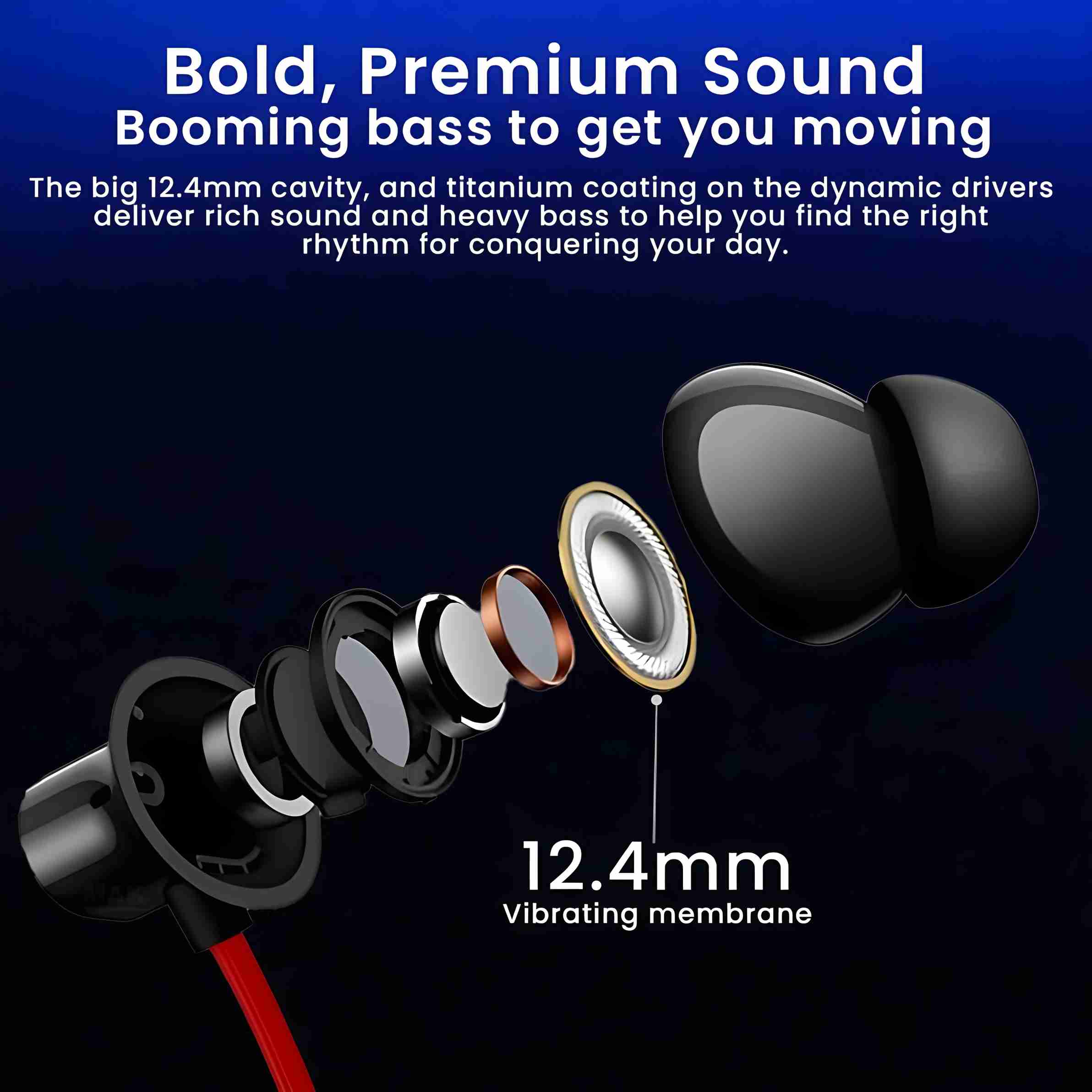 TWS Advanced Bluetooth Neckband - Latest Wireless Tech, Enhanced Bass ...