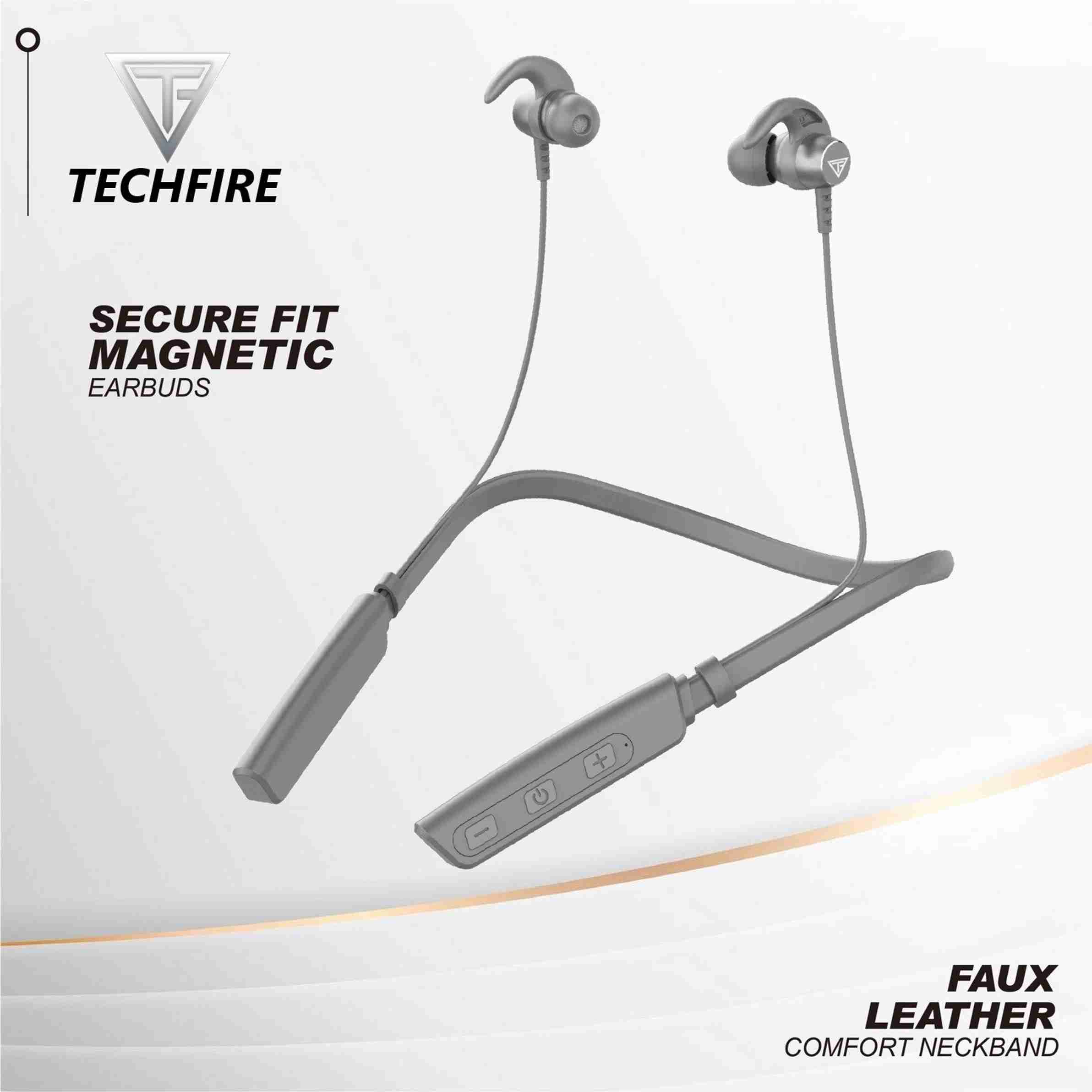 TECHFIRE 500v2 Neckband hi-bass Wireless Bluetooth headphone Bluetooth ...