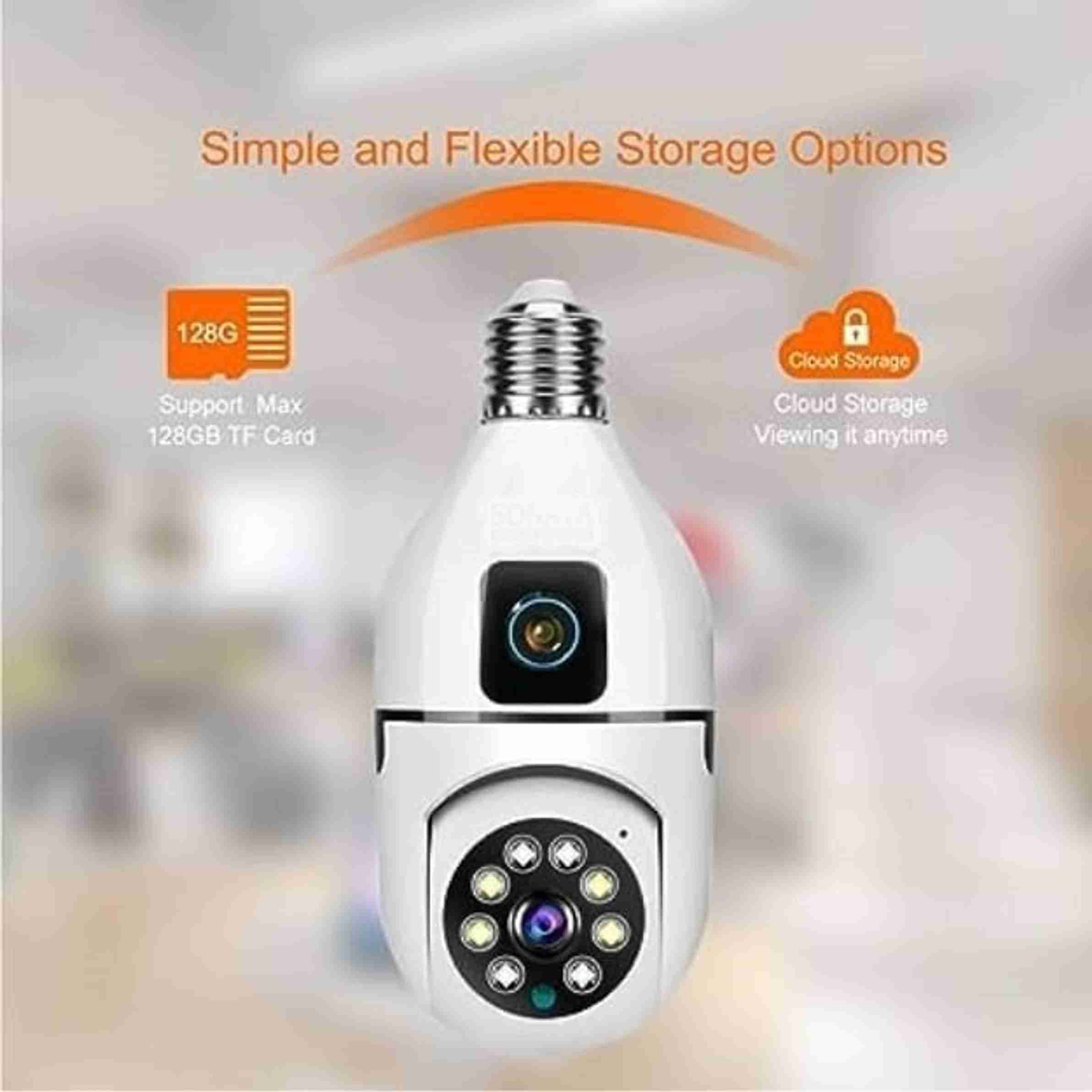 IC PLUS Dual Lens Dual PTZ BULB CAMERA Security Camera Price in India ...